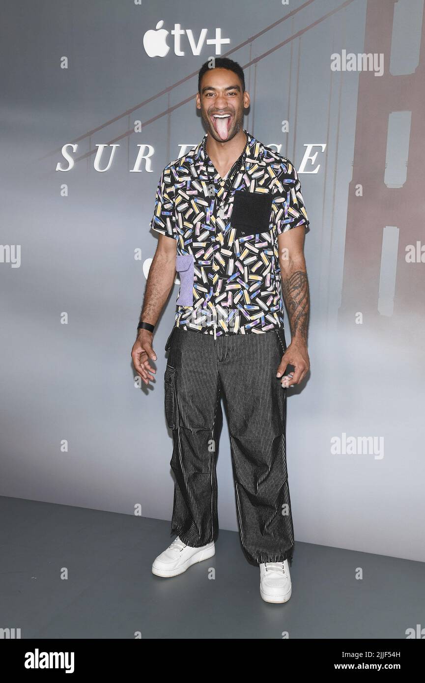 New York, USA. 25th July, 2022. Zeke Thomas attends the Apple TV ...