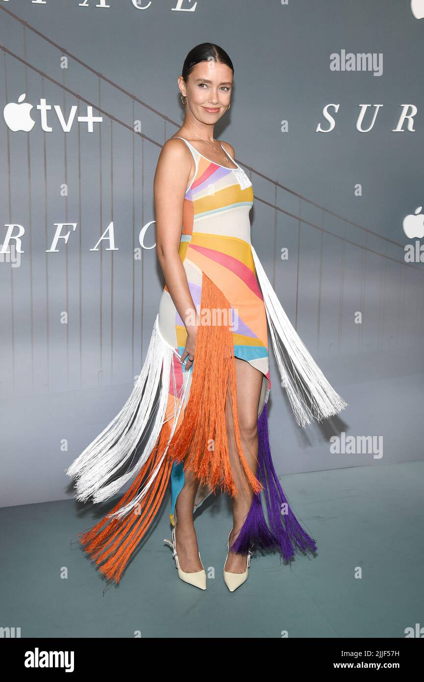 New York, NY, July 25, 2022. Thania Peck attends the Apple TV+ "Surface ...
