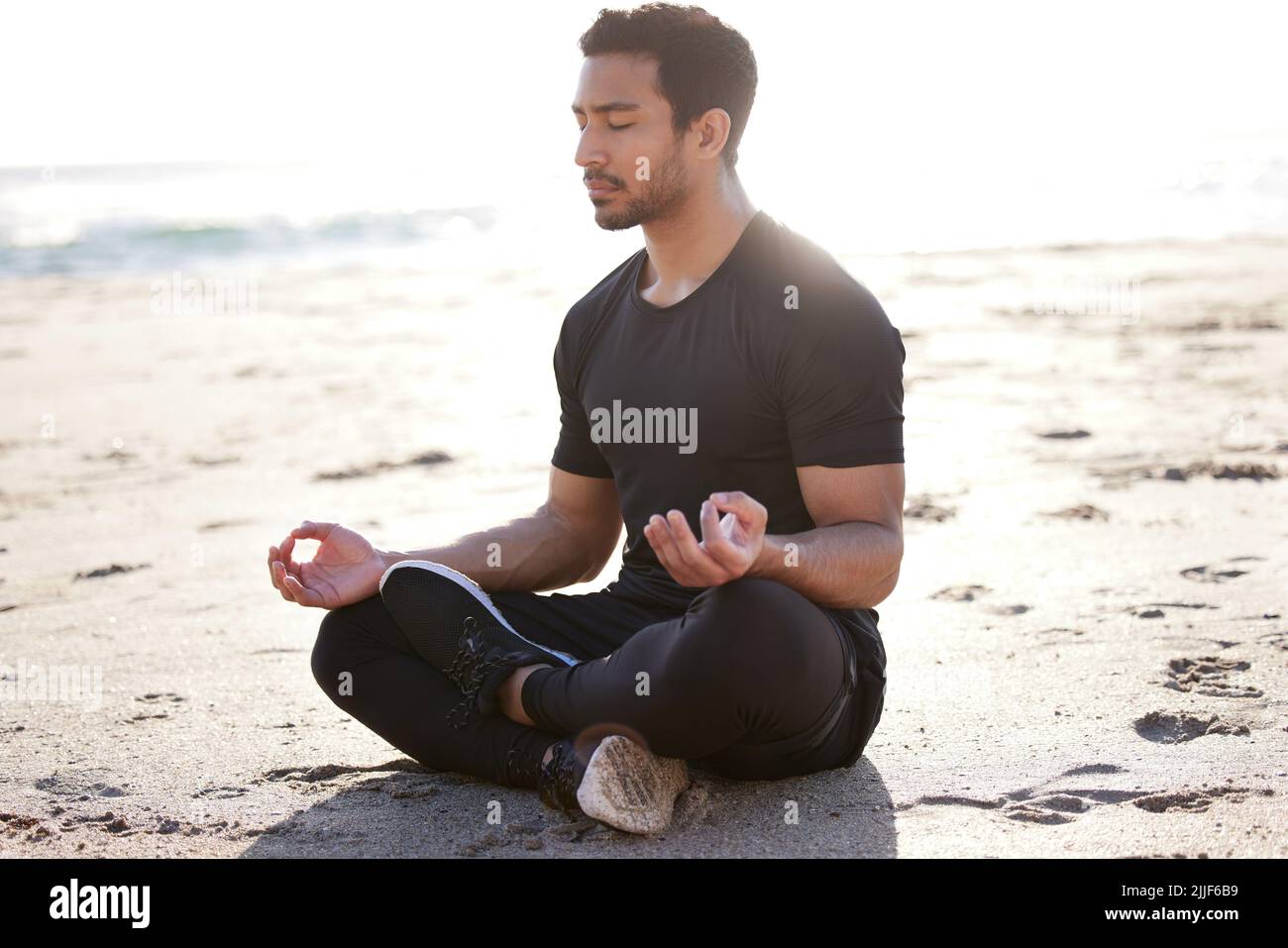 Its a matter of balance. Full length shot of a handsome young male ...
