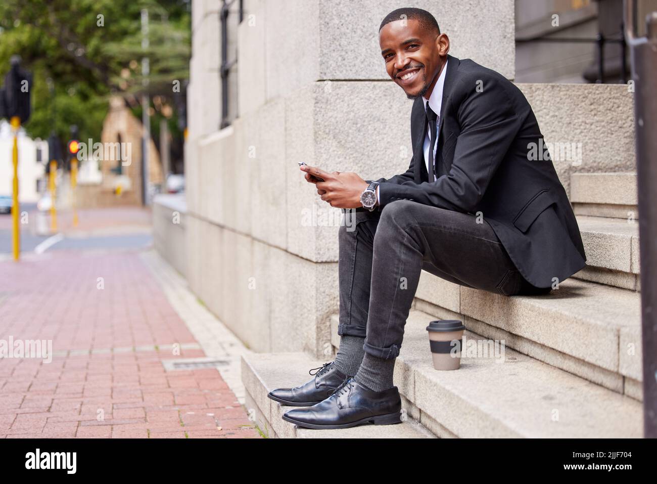 Make sure you take your lunch breaks. Full length portrait of a ...