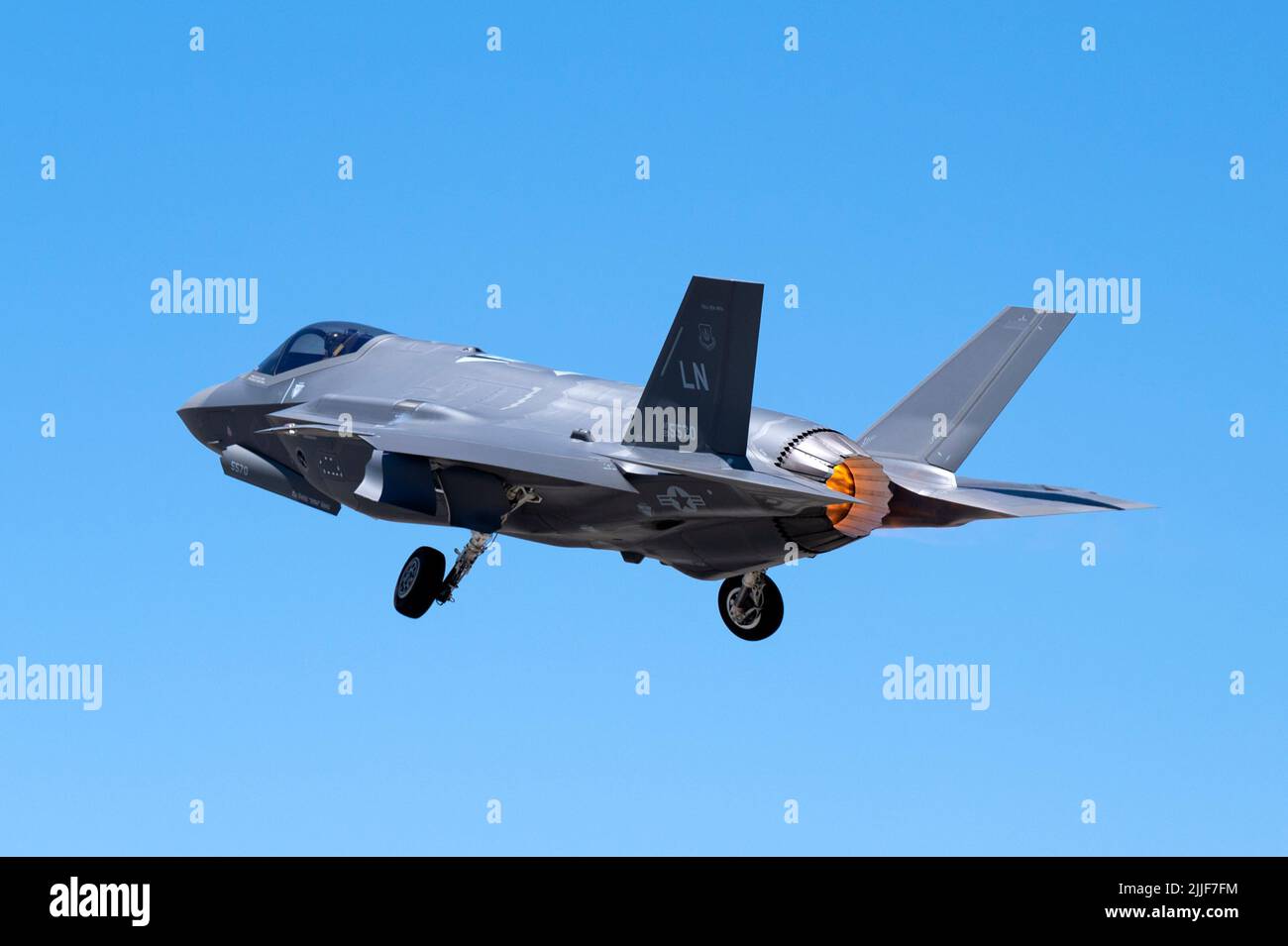 A U.S. Air Force F-35A Lightning II assigned to the 495th Fighter ...