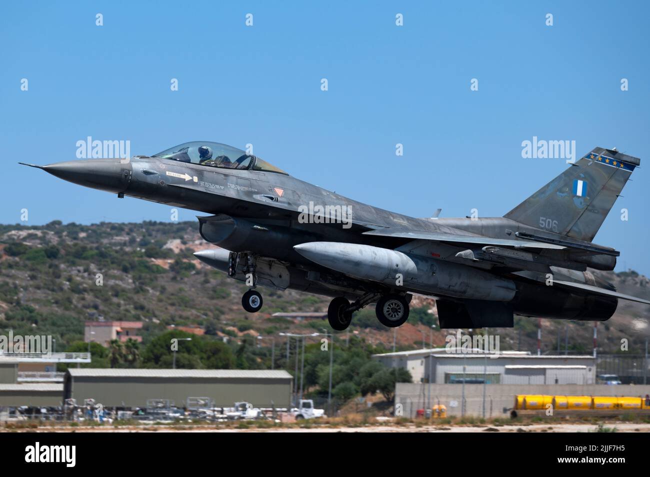 A Hellenic Air Force F-16C Fighting Falcon assigned to the 115 Combat ...