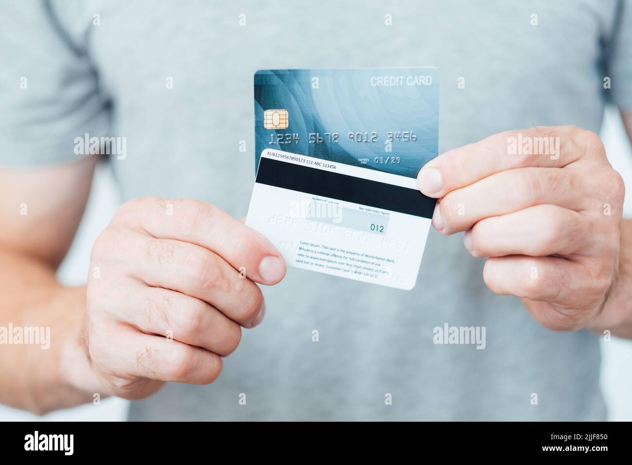 credit card CVC2 code digital transaction safety Stock Photo - Alamy