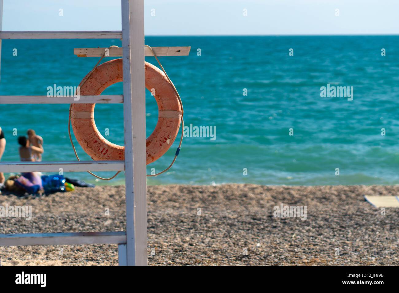 Old preserver beach life Crimea saver protection equipment buoy sos ...