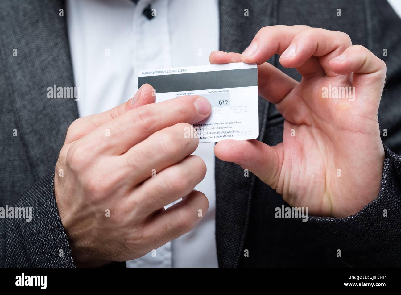 credit card CVC2 code online banking safety Stock Photo - Alamy