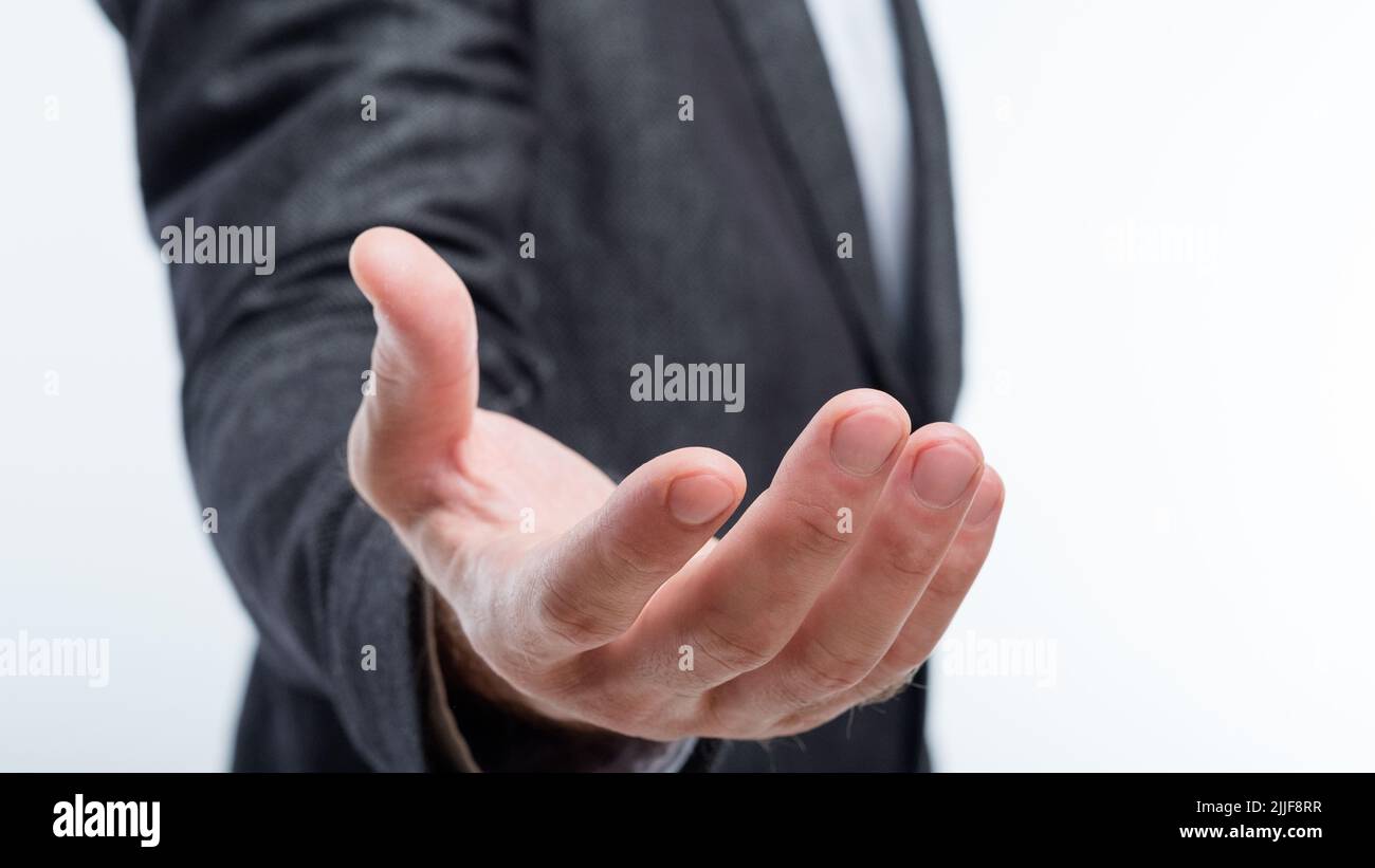 Hand holding palm hi-res stock photography and images - Alamy