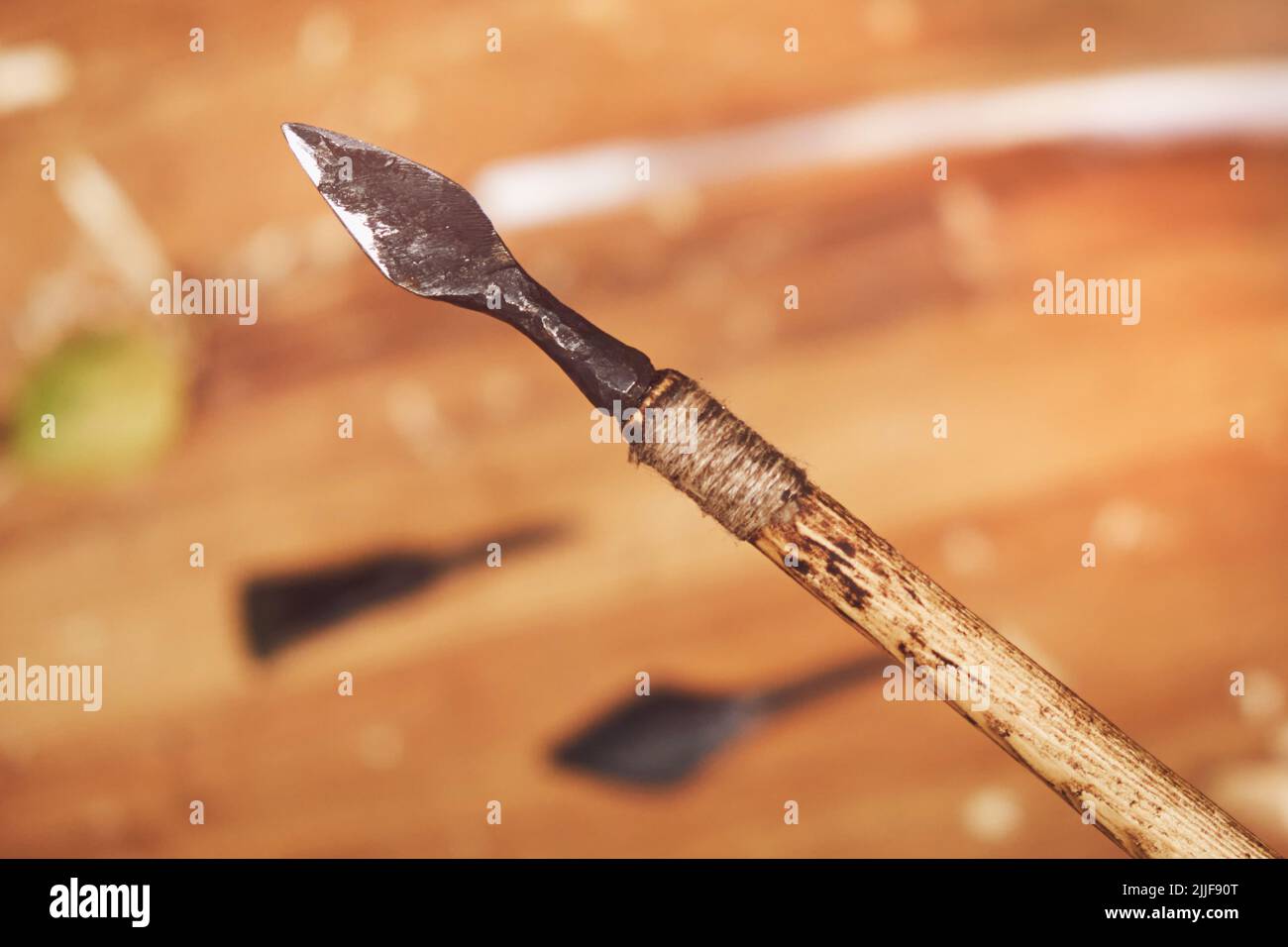 Making medieval arrows for bow shooting. Reconstruction of the events ...