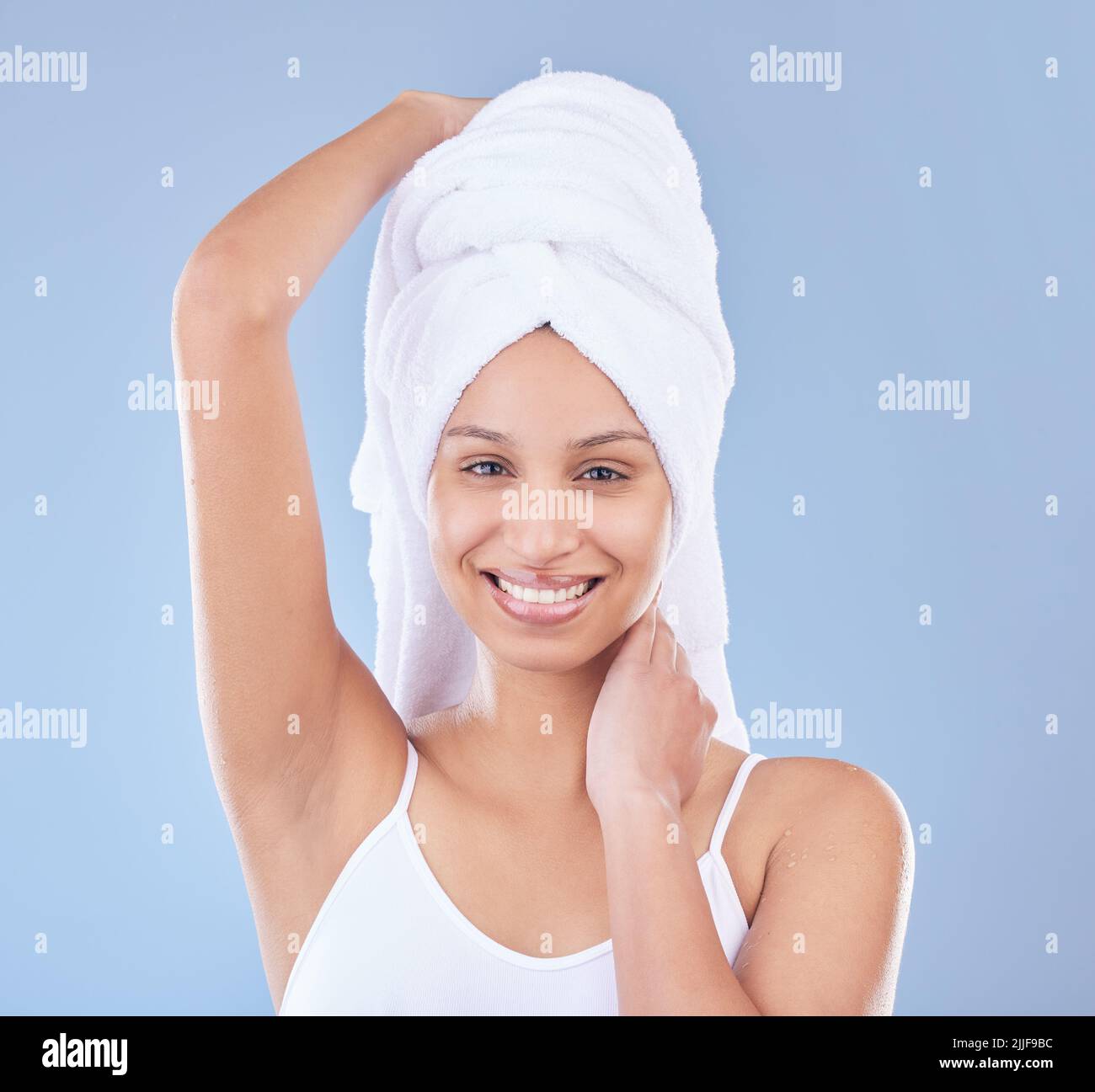 Let me tell you about my beauty routine. a beautiful young woman posing ...