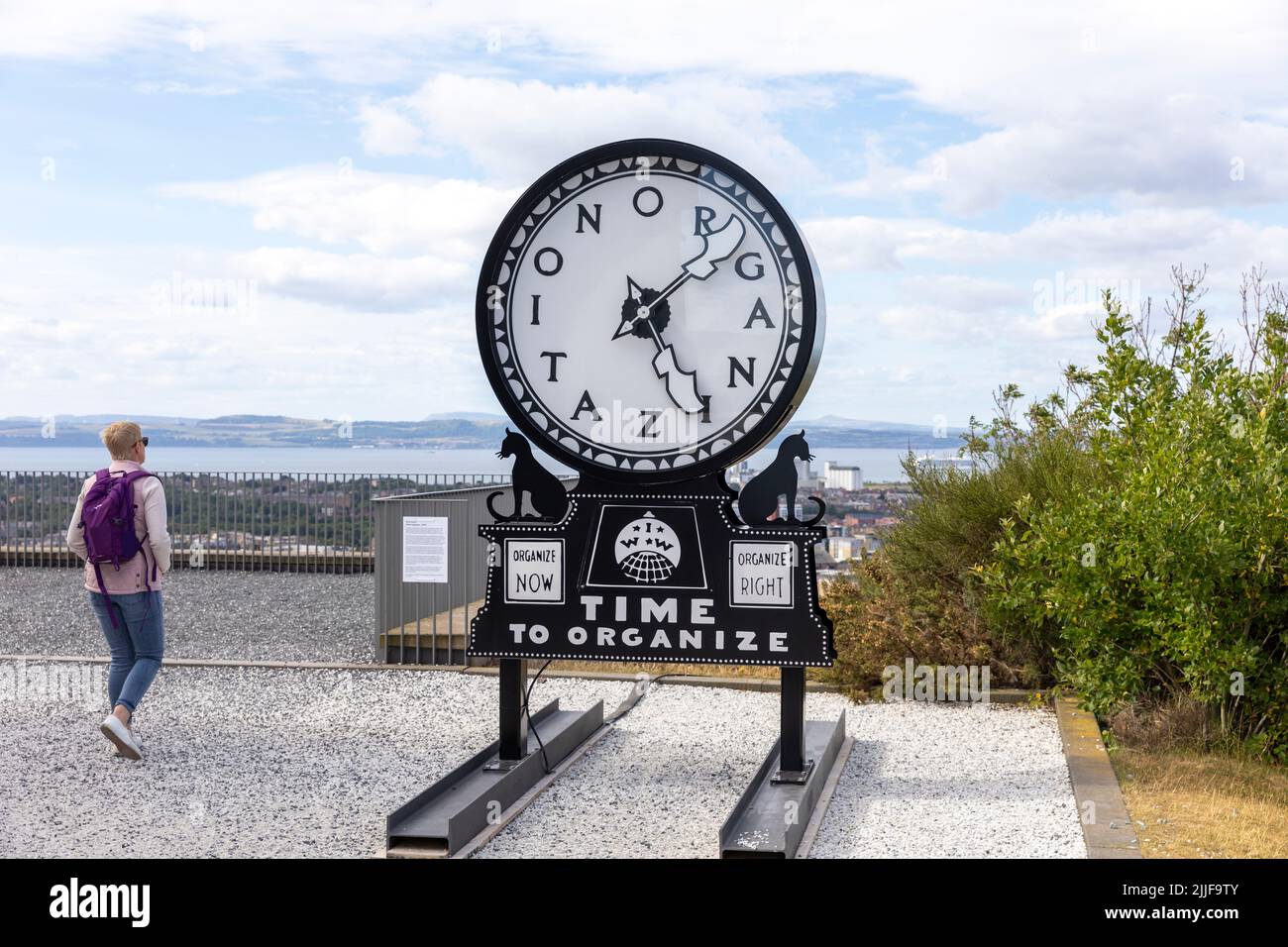 Edinburgh Calton Hill Time to Organise artwork the Silent Agitator by ...