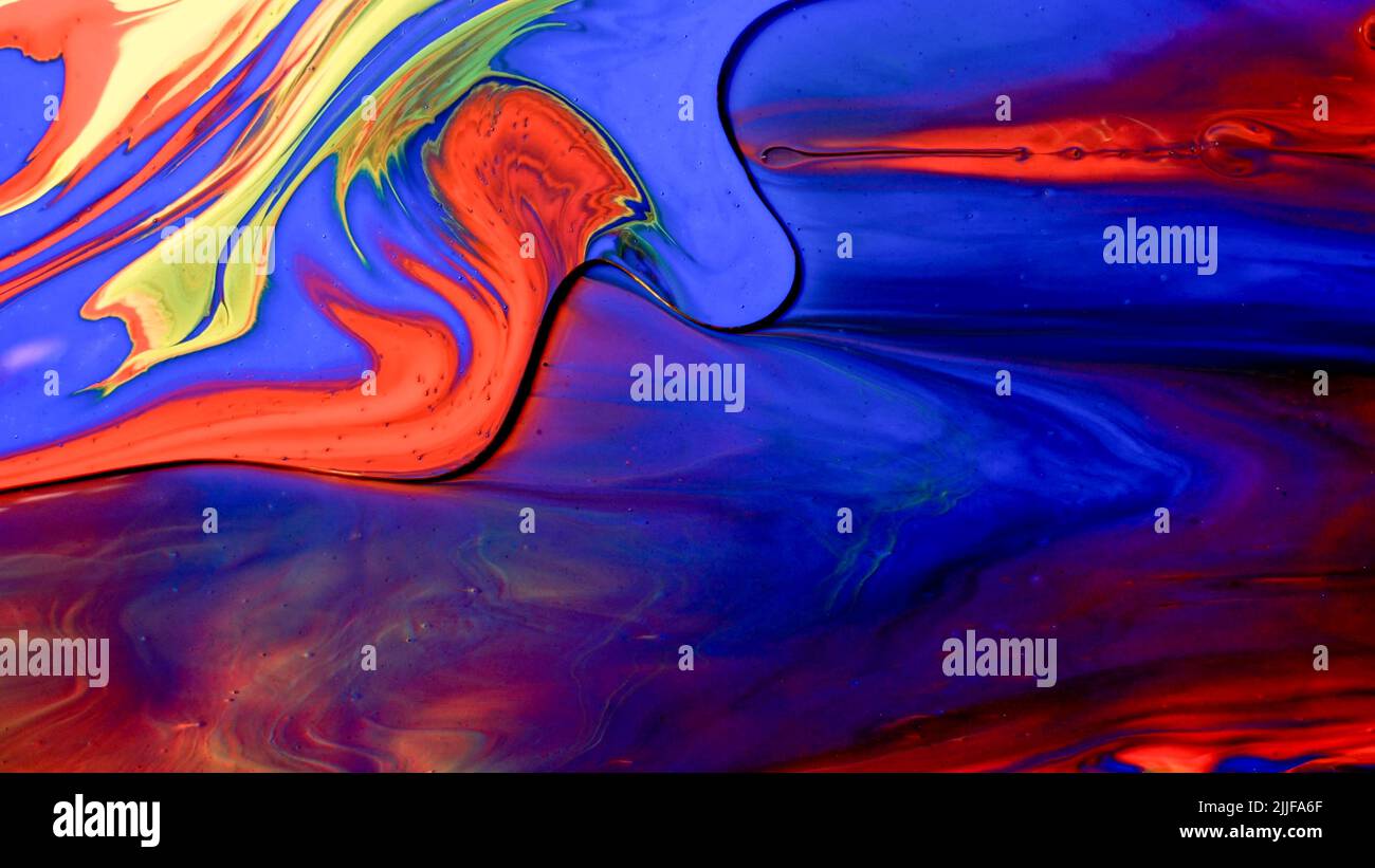 a Color Explosion Abstract Art Painting. Colorful Swirl Texture ...