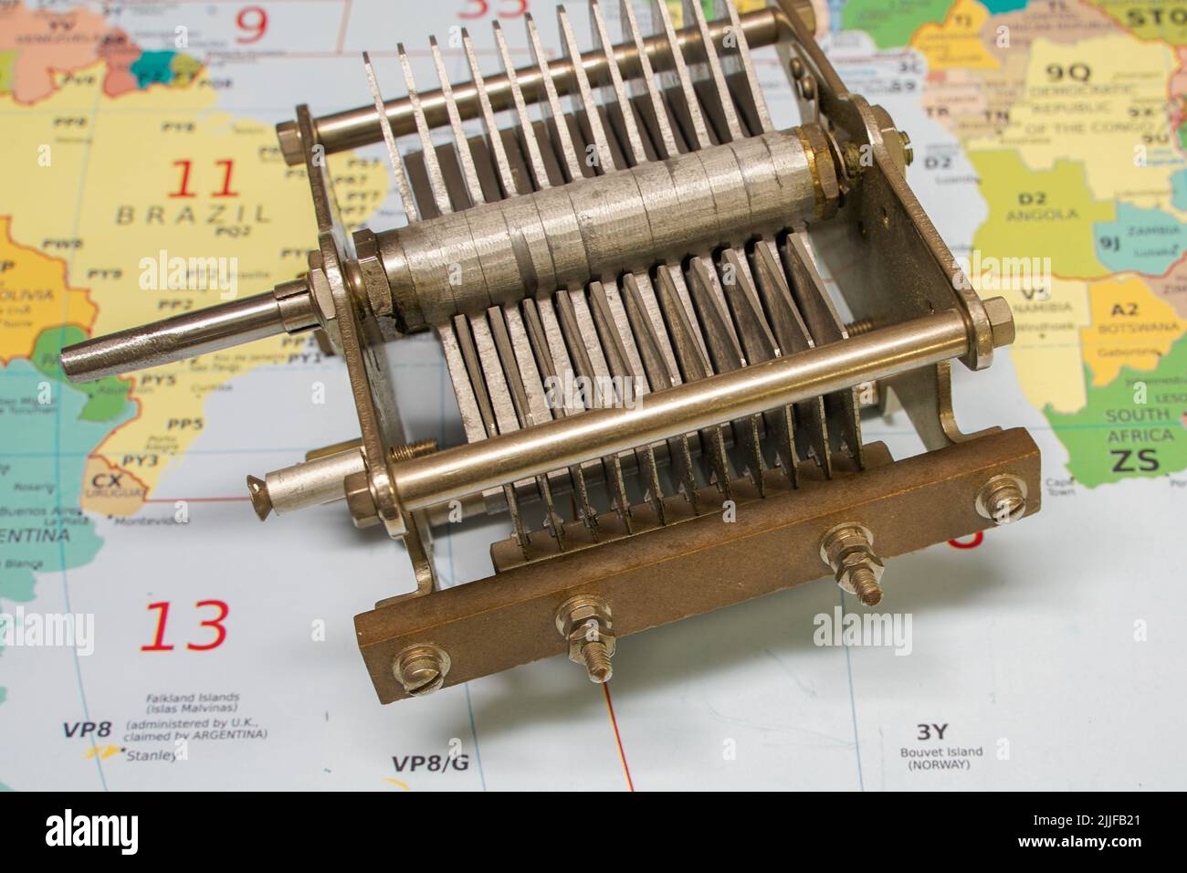 Hoogkerk, Netherlands, November 10, 2021: Tuning capacitor or Rotary ...