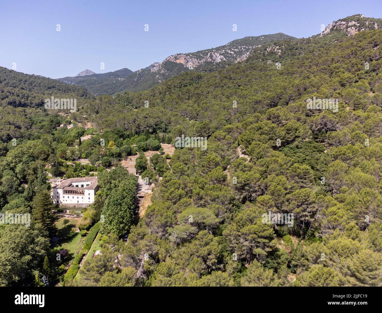 Sa Granja, manor in Superna valley, Esporlas, Majorca, Spain Stock ...