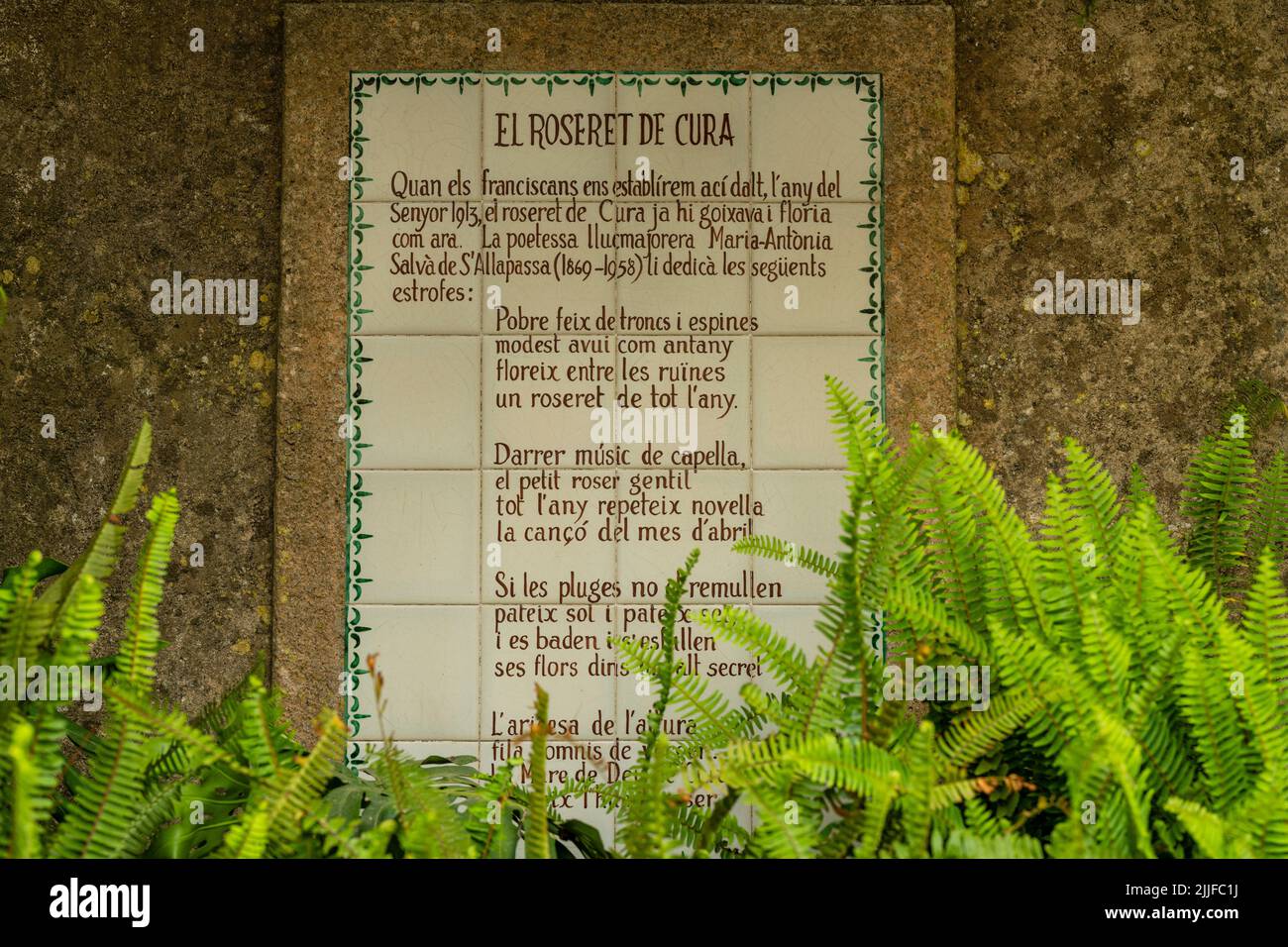 poem by Maria Antonia Salva, Santuario de Cura, Algaida, Majorca ...