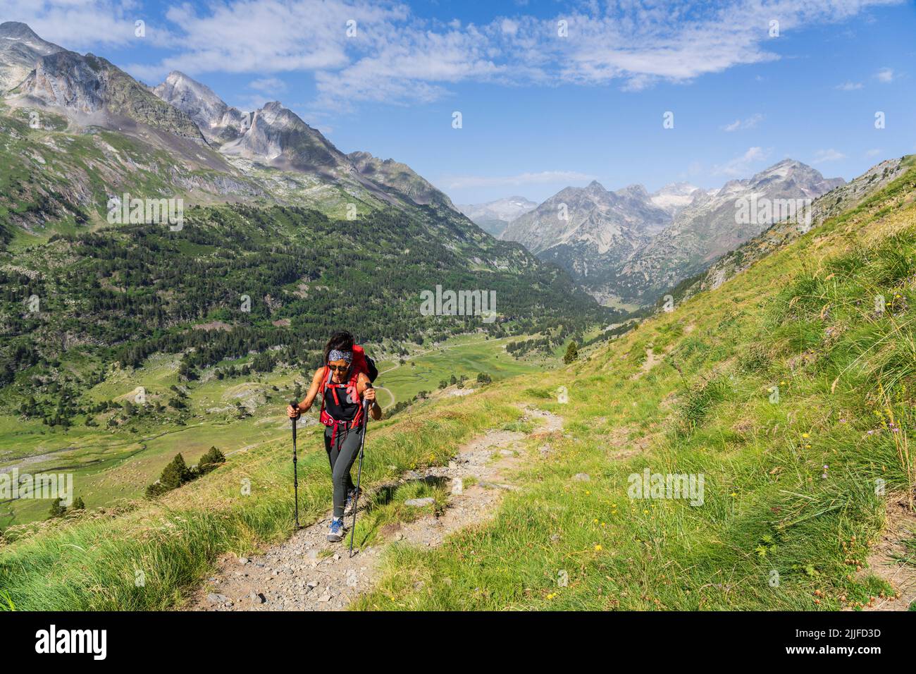ascent to Portillon de Benasque, Benasque Valley, Huesca, Pyrenean ...