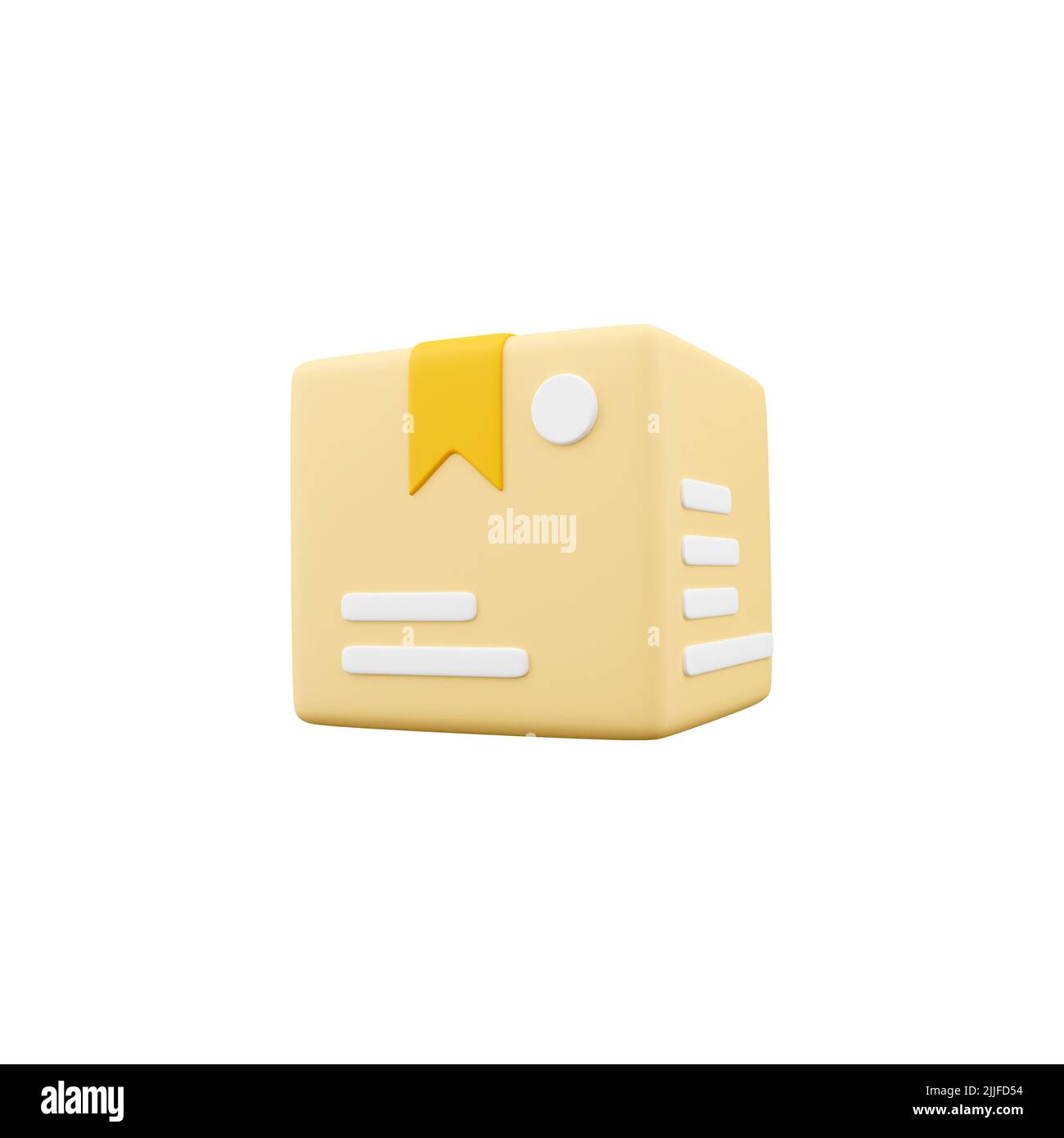 3d render box. 3d rendering delivering. 3d render package on white ...