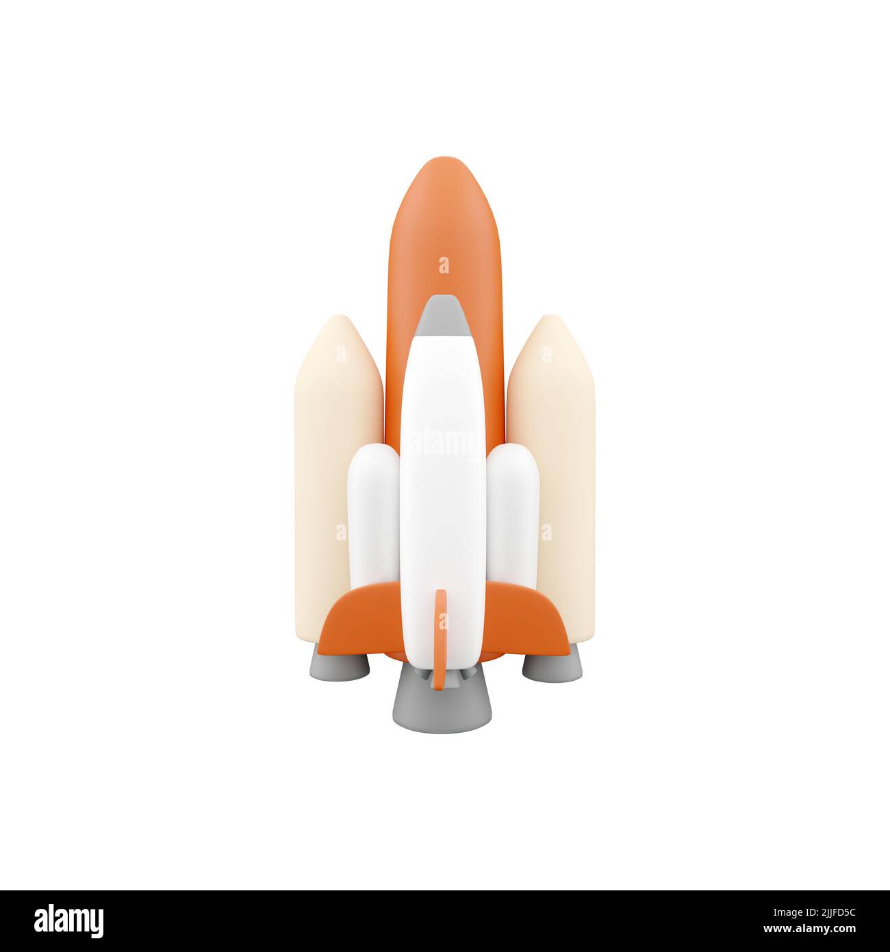 3d Render Flying Rocket 3d Rendering Spaceship Launch 3d Render Space Rocket On White