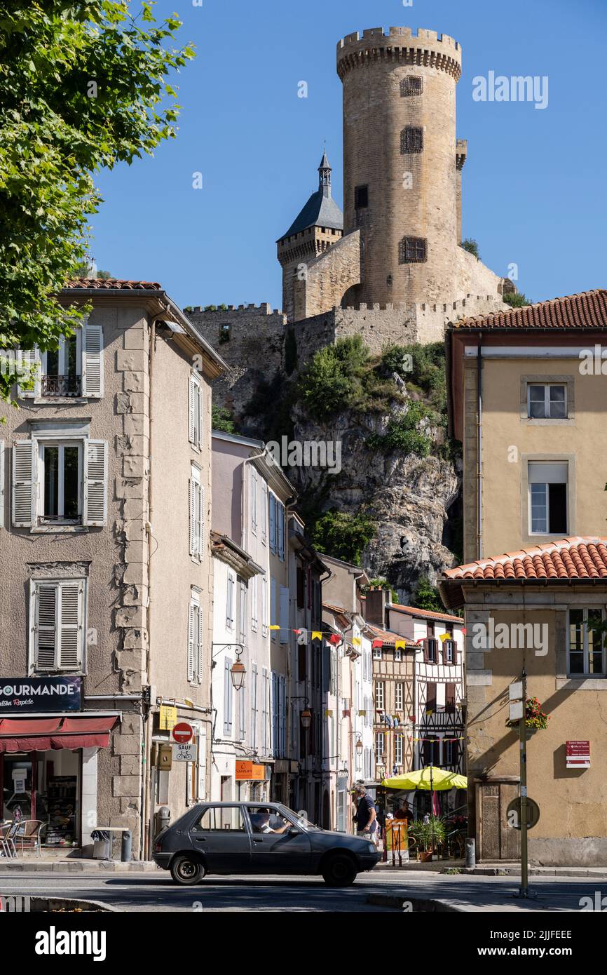 castle of Foix, 10th century, Foix, department of Ariège, Occitanie ...