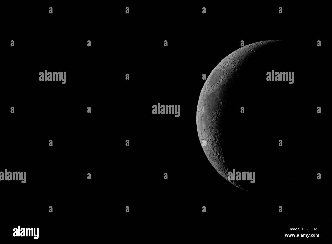 Moon in the horizon Black and White Stock Photos & Images - Alamy