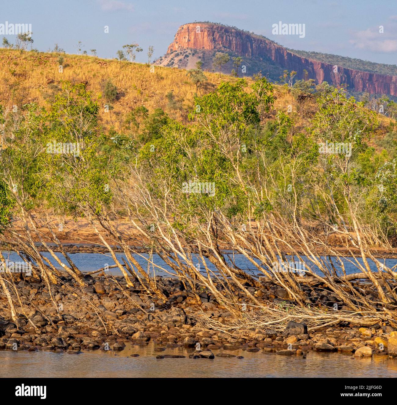Pentecost River and Durack Mountain Range Kimberley Western Australia ...