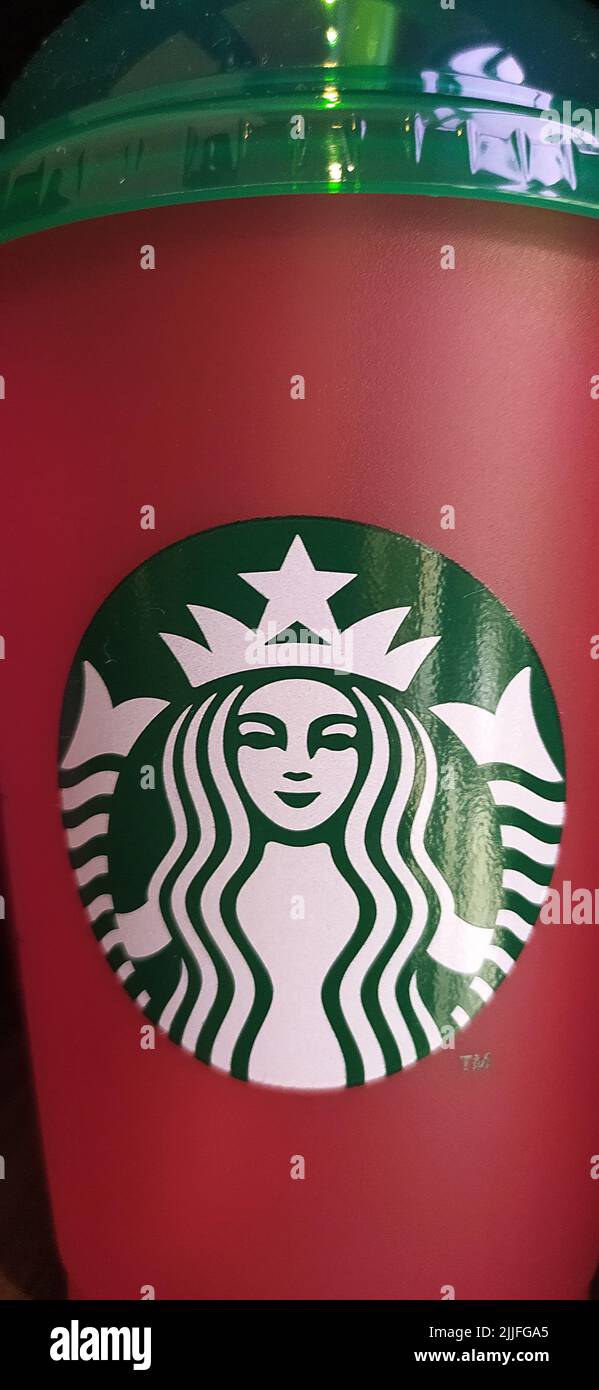 The logo of the brand "Starbucks coffee Stock Photo - Alamy