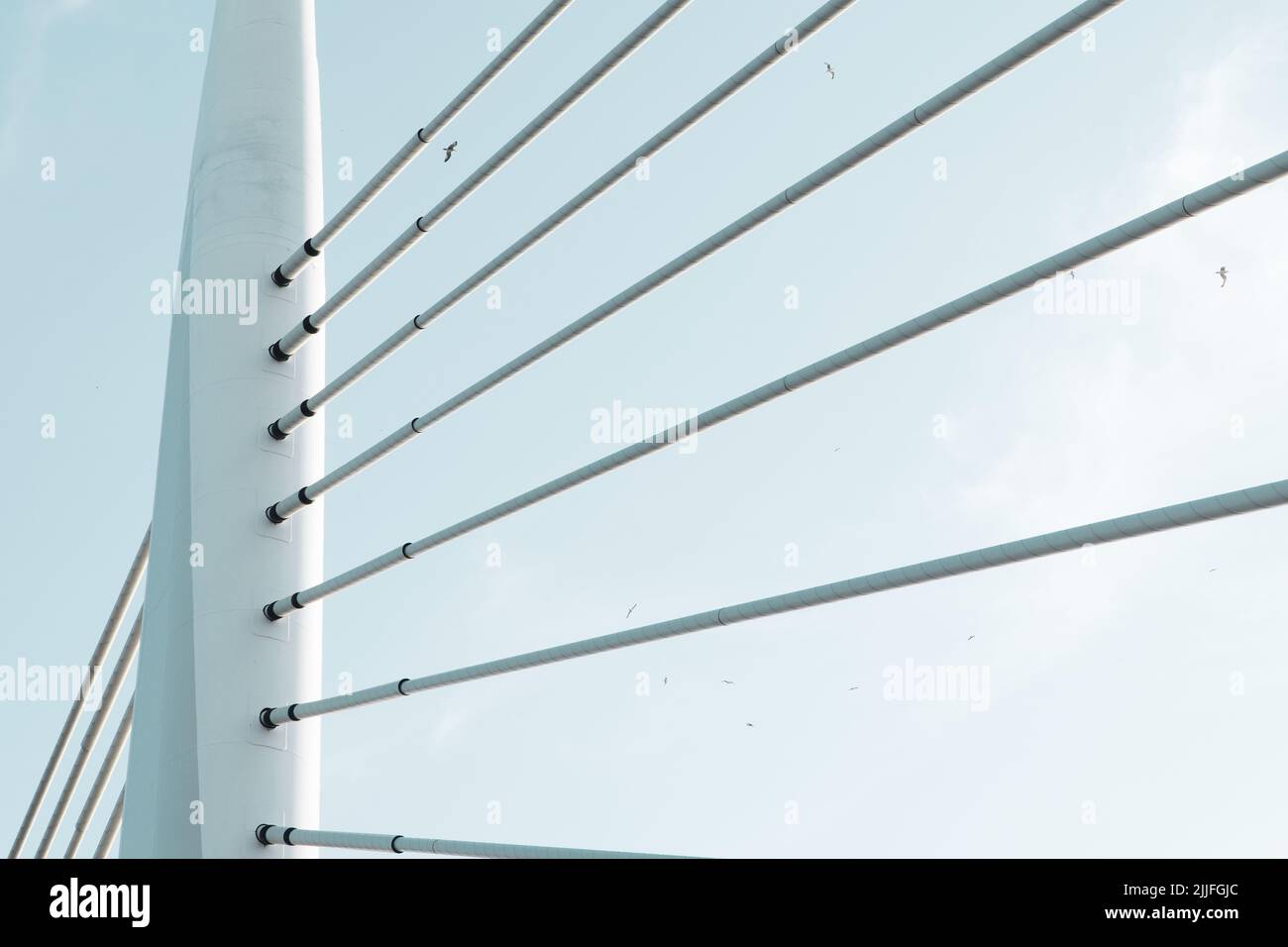 Bridge column. Abstract modern construction background. Abstract lines ...