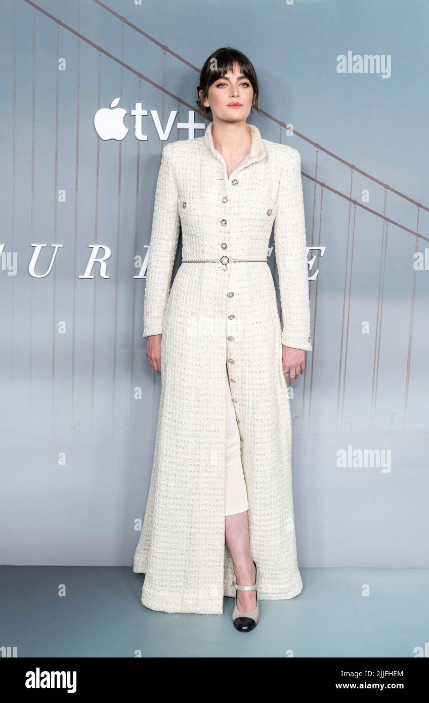 New York, NY - July 25, 2022: Millie Brady wearing dress by Chanel ...