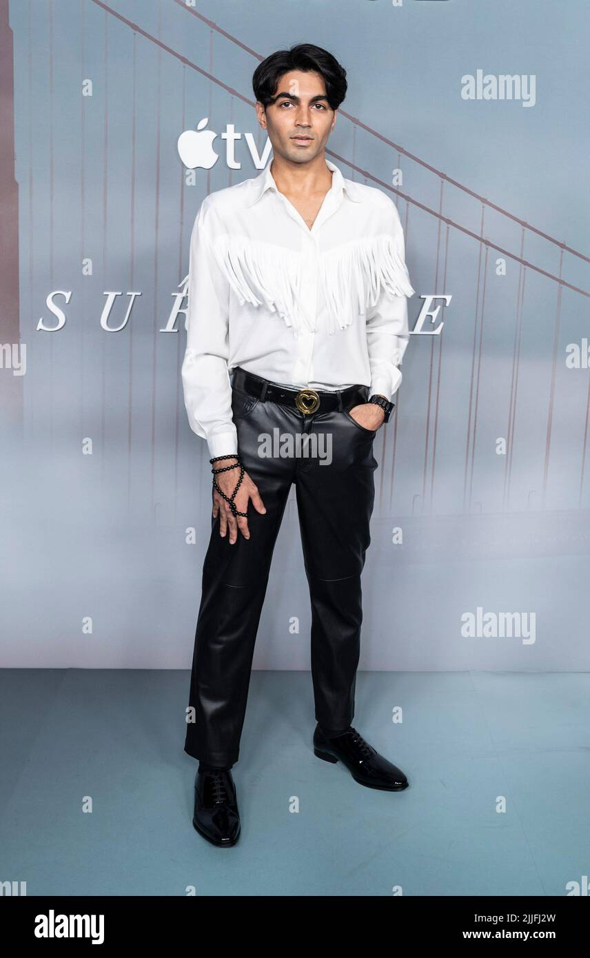 New York, US, July 25, 2022. Saad Amer attends premiere of Apple TV+ ...