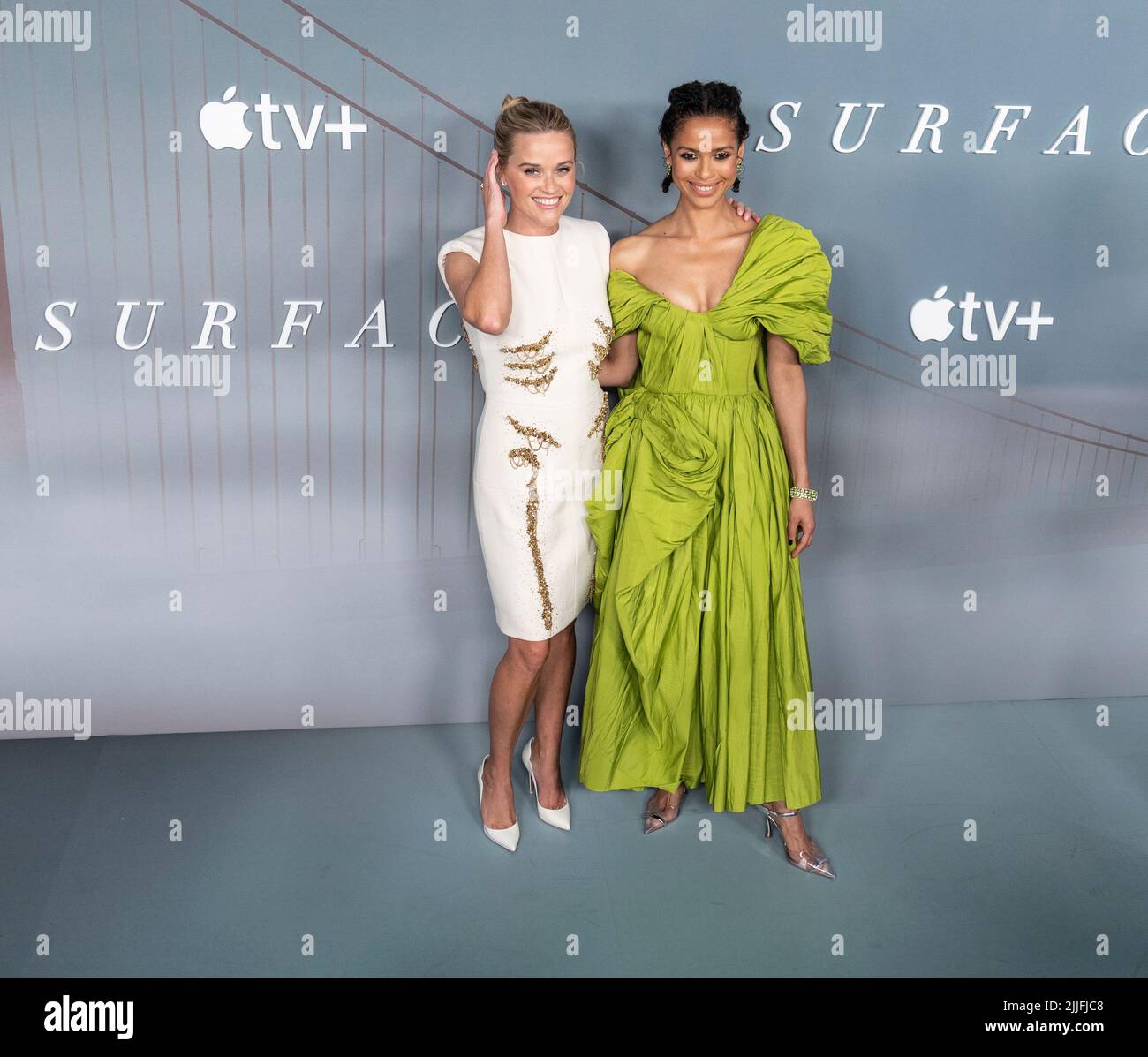 New York, NY - July 25, 2022: Reese Witherspoon and Gugu Mbatha-Raw ...