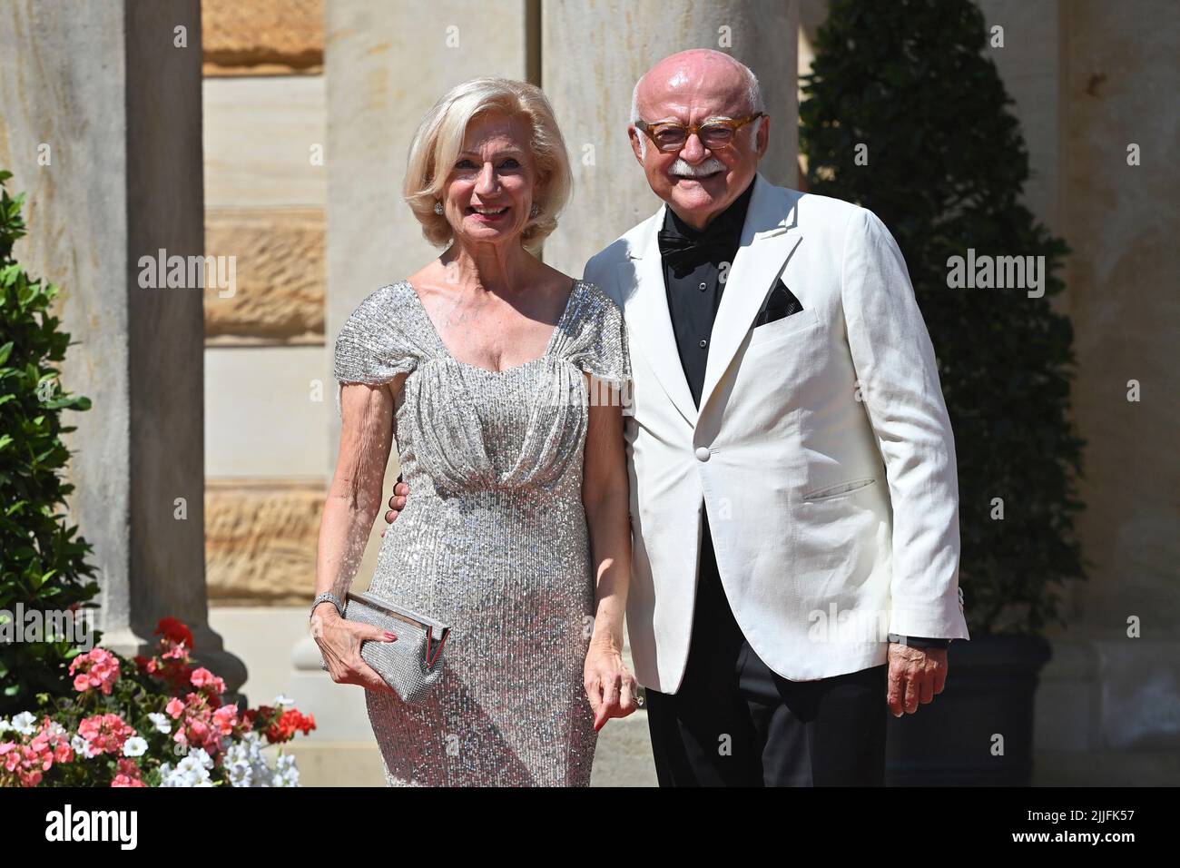 Gerd SCHMELZER with his wife Julia LEHNER. Opening of the Bayreuth ...