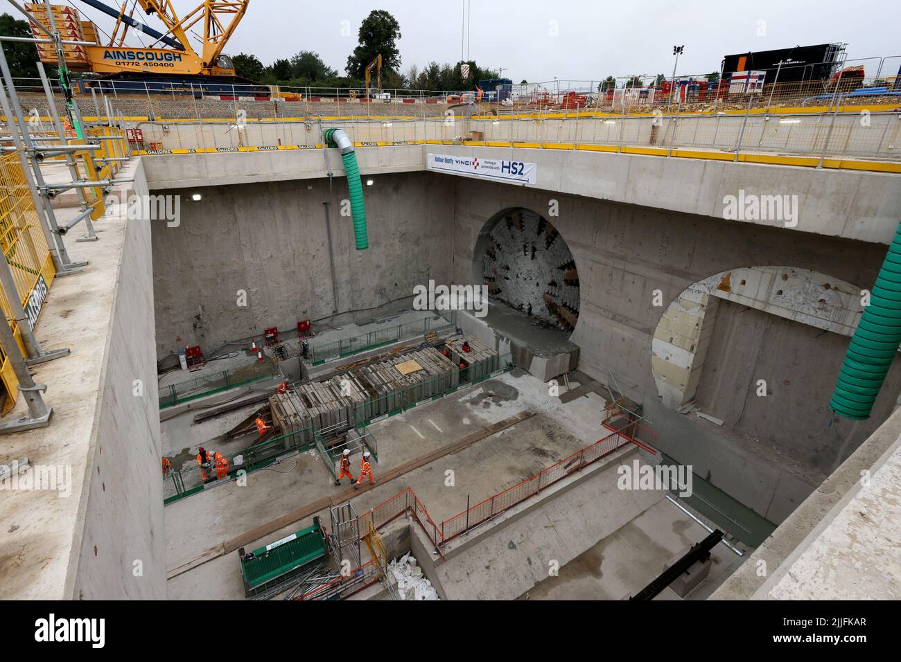 Hs2 tunnel boring hi-res stock photography and images - Alamy