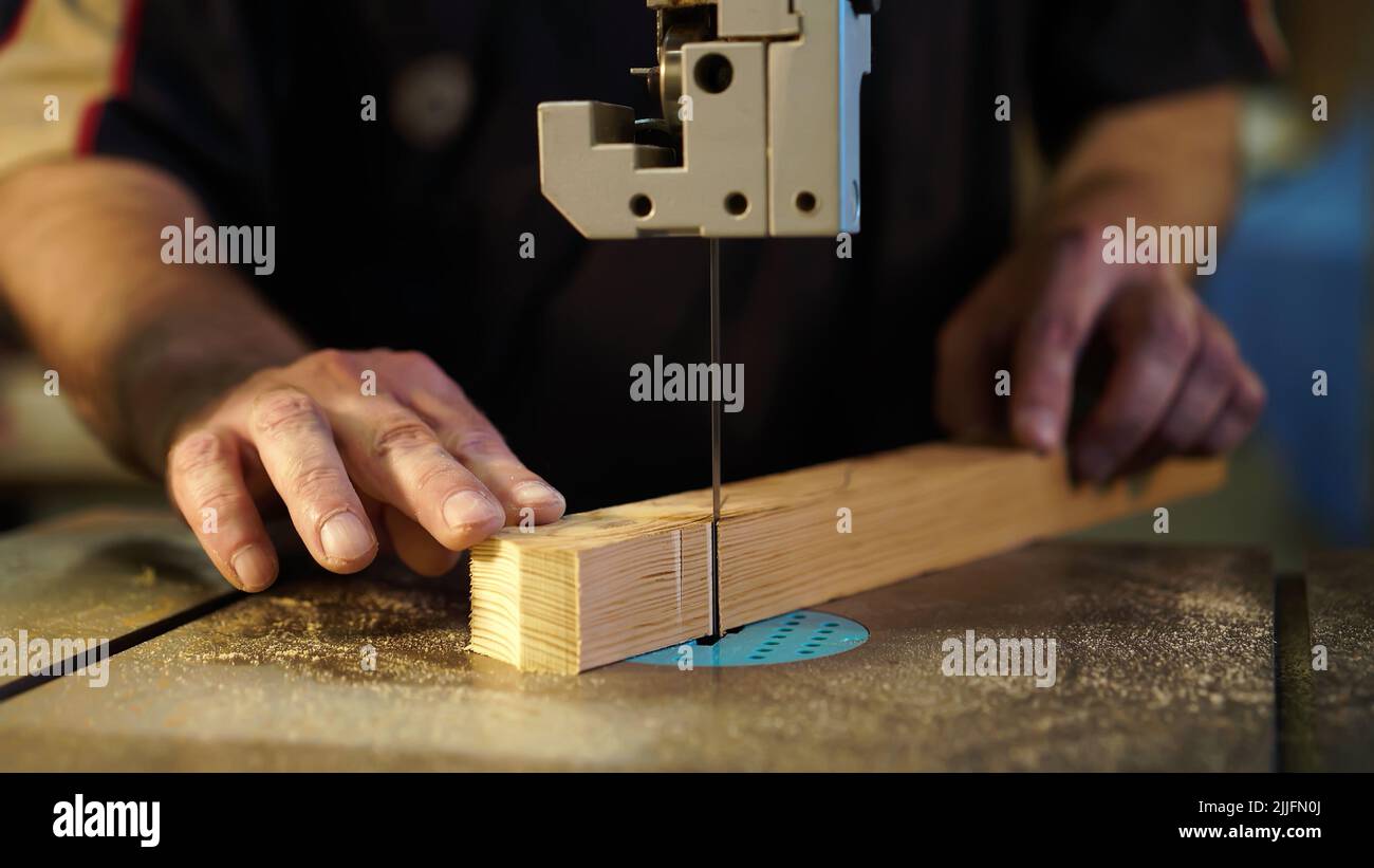 Handwork, carpentry concept, woodworking. Carpenter working in in ...