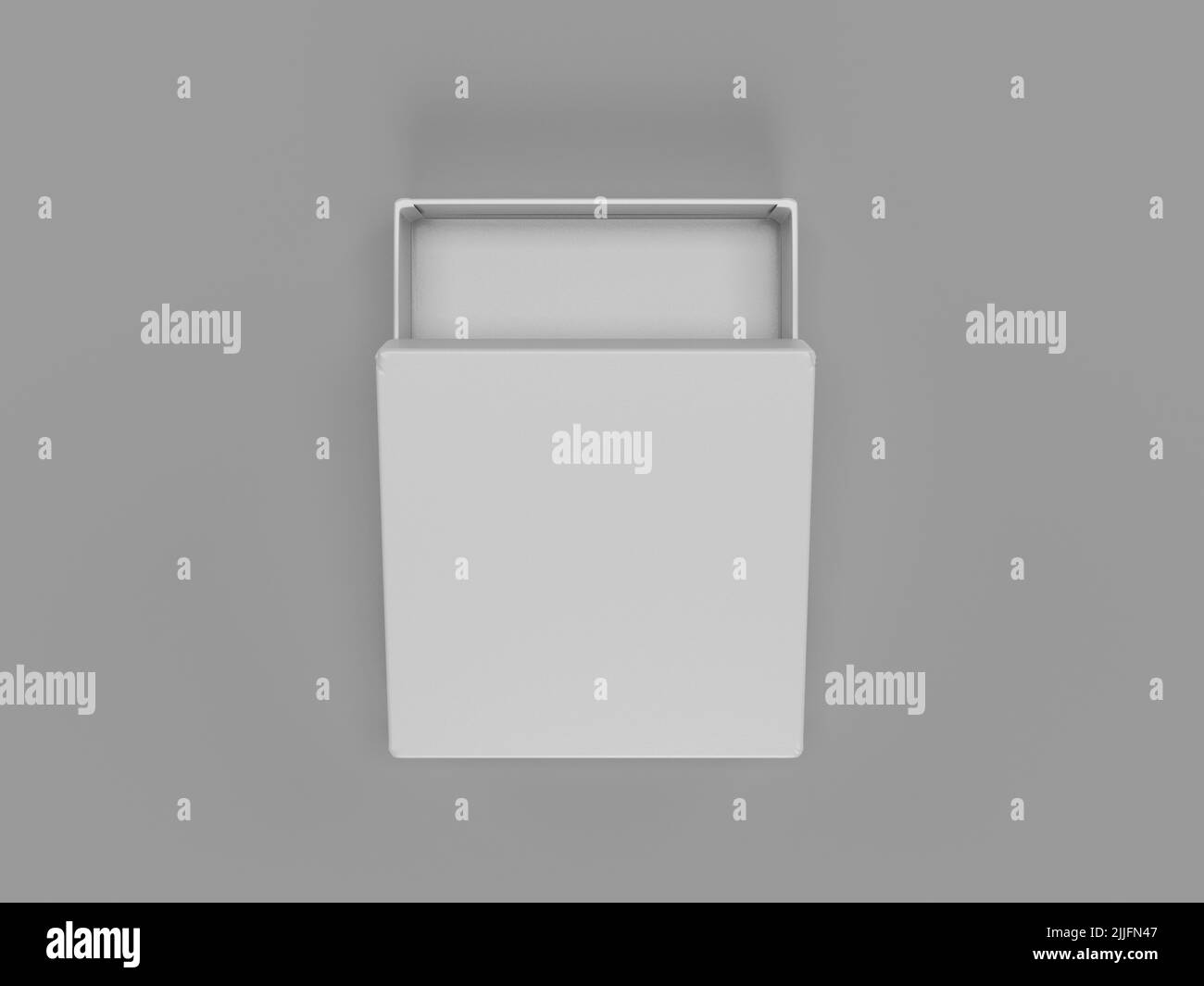 A 3d rendering illustration of the white box packaging Stock Photo - Alamy