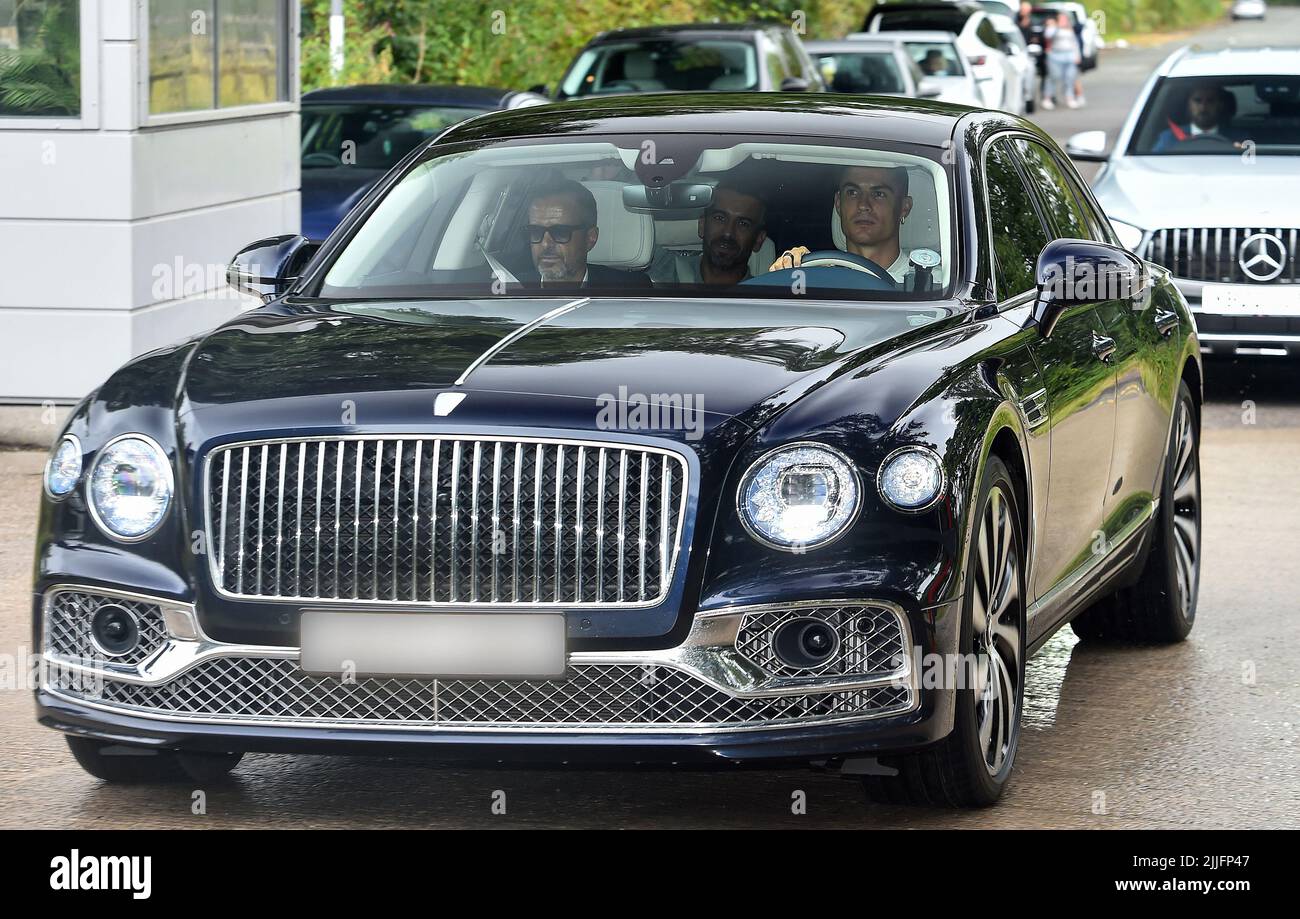 Manchester United's Cristiano Ronaldo at Carrington Training Ground ...
