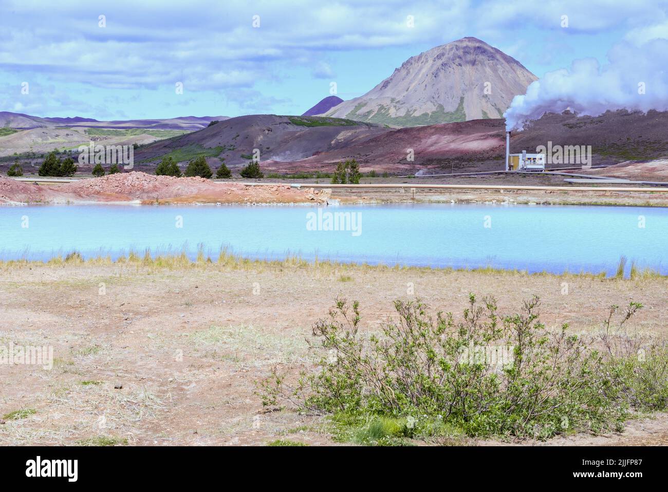 The geothermal park near lake Myvatn on Iceland Stock Photo - Alamy