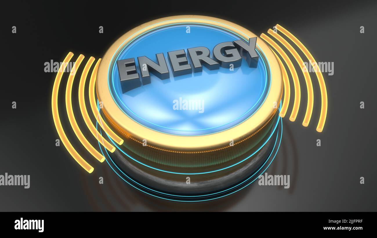 3d render. Energy icon 3d concept Stock Photo - Alamy