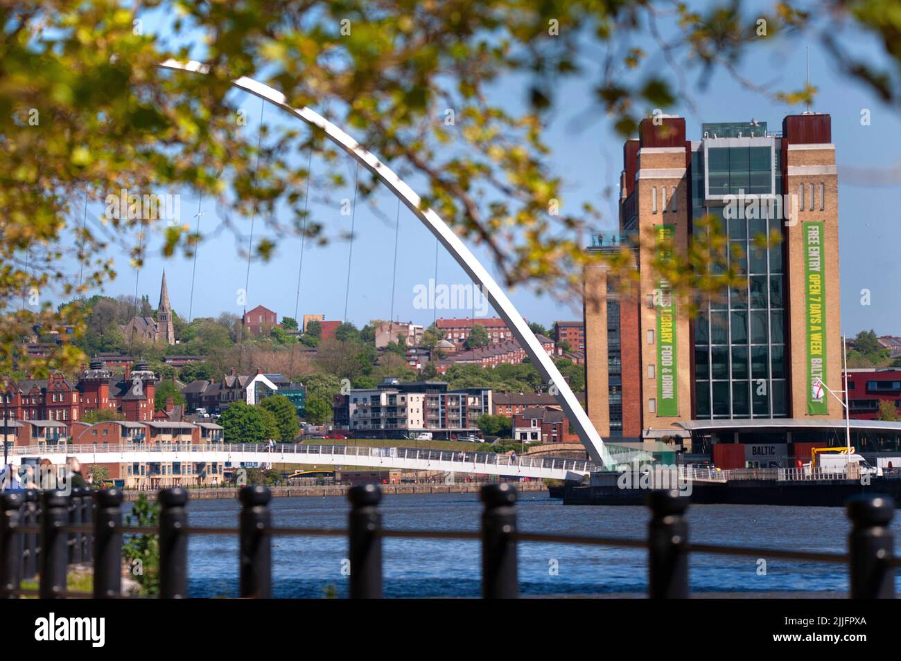 The Millennium Bridge and Baltic art gallery, Newcastle Gateshead ...