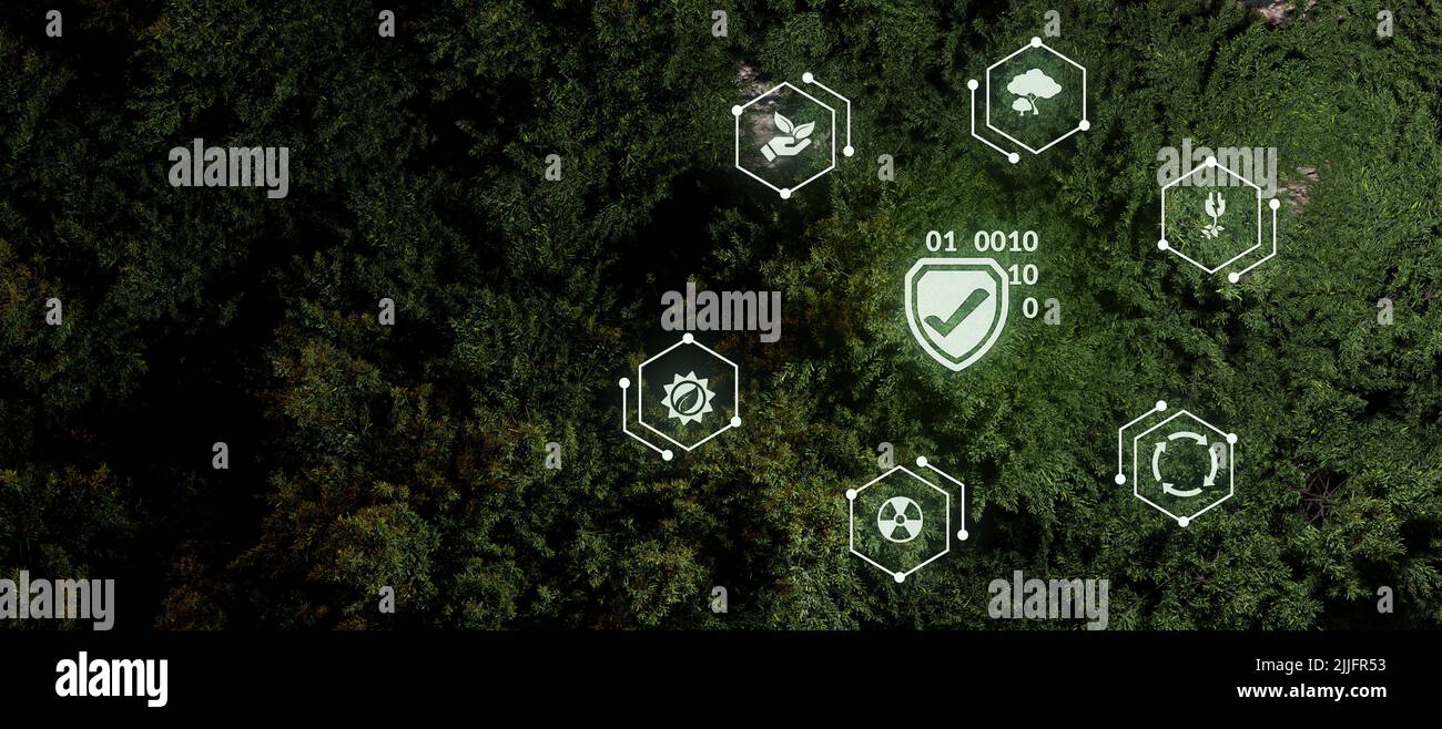 Earth Friendly Conservation In Modernization Development Green Dark ...