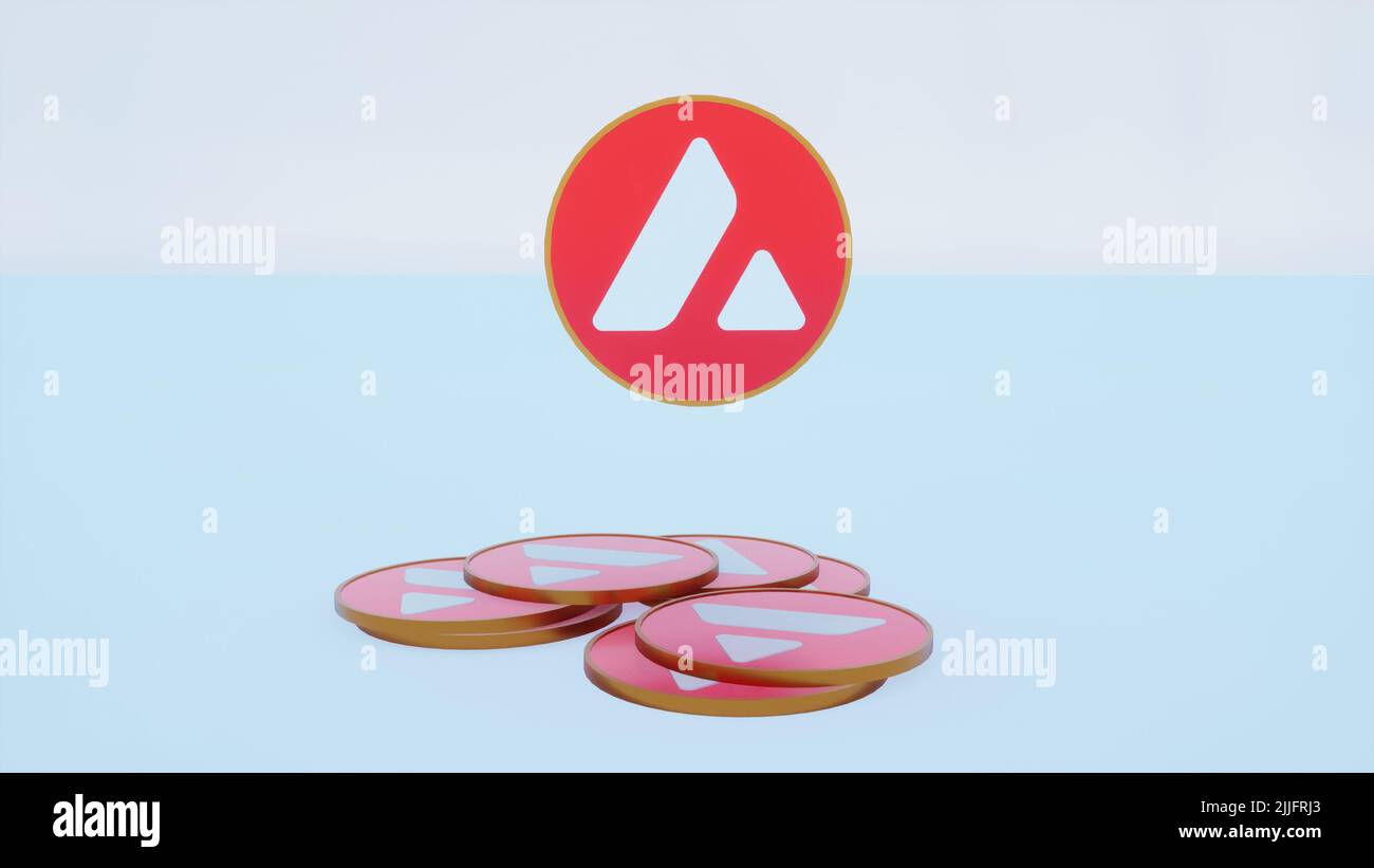 The Avalanche Cryptocurrency Coin AVAX, a new blockchain network Stock ...