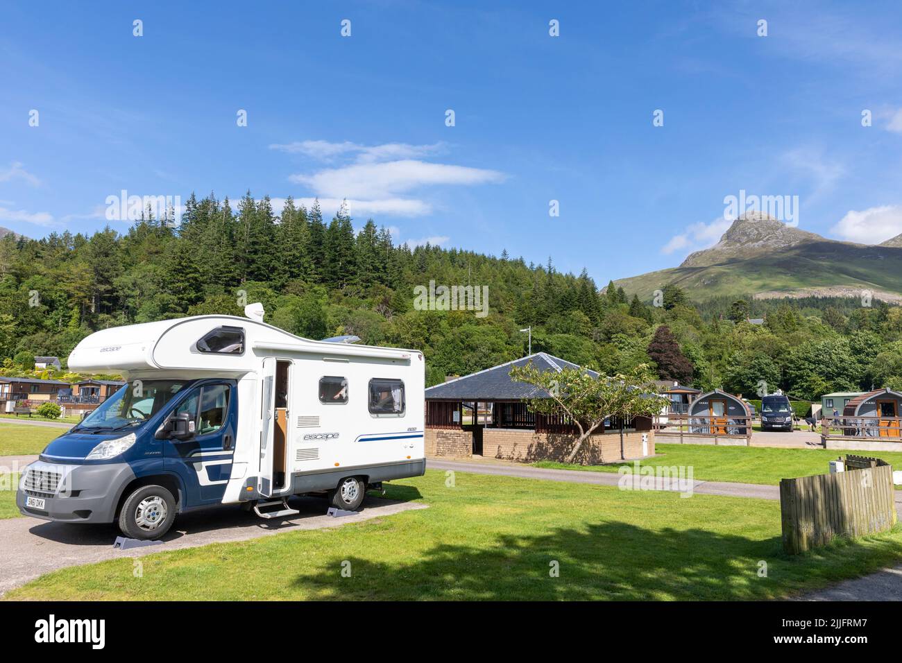 Glencoe in the Scottish highlands and Invercoe caravan and motorhomes ...