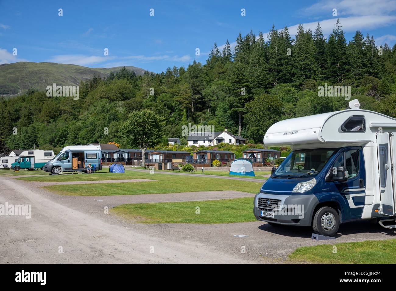 Glencoe in the Scottish highlands and Invercoe caravan and motorhomes ...