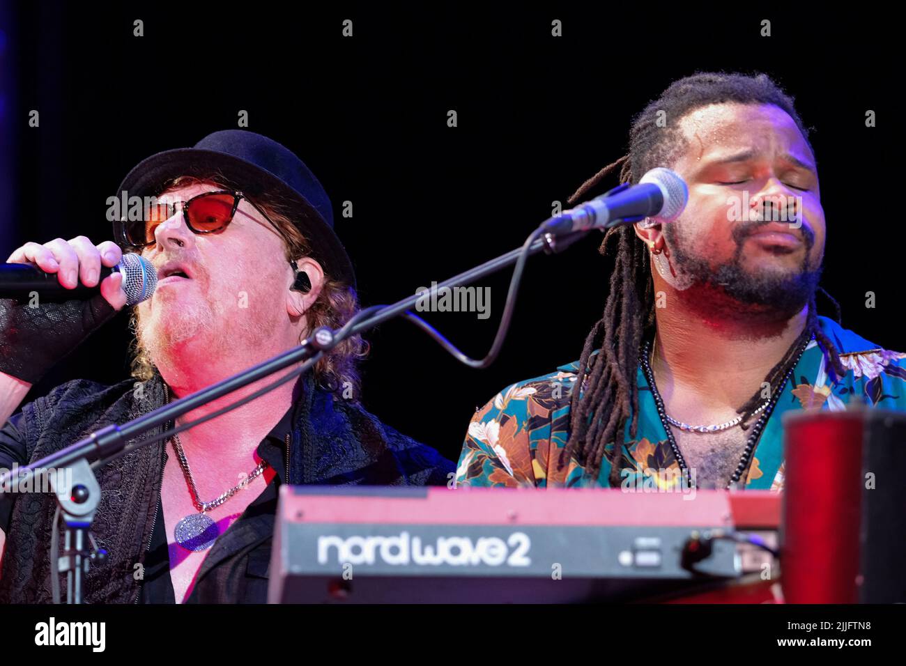 Verona, Italy. 25th July, 2022. Joseph Williams and Dominique Xavier ...