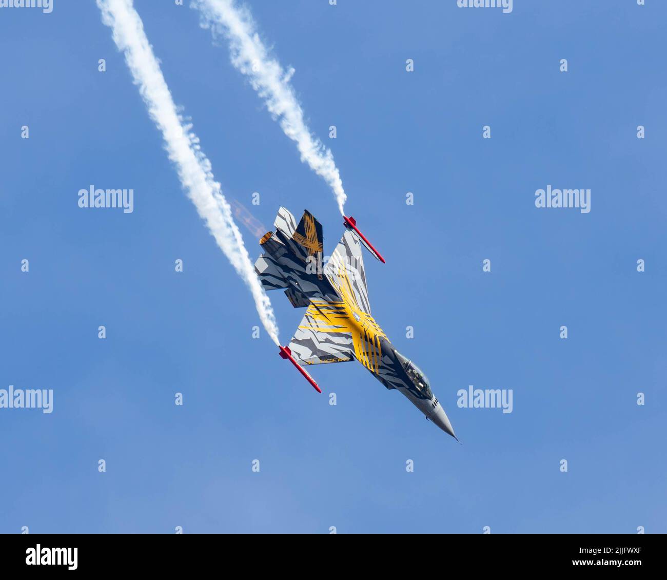Belgian Air Force 31 Tiger Squadron F-16 Stock Photo - Alamy