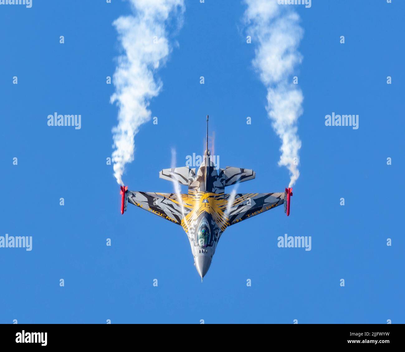 Belgian Air Force 31 Tiger Squadron F-16 Stock Photo - Alamy