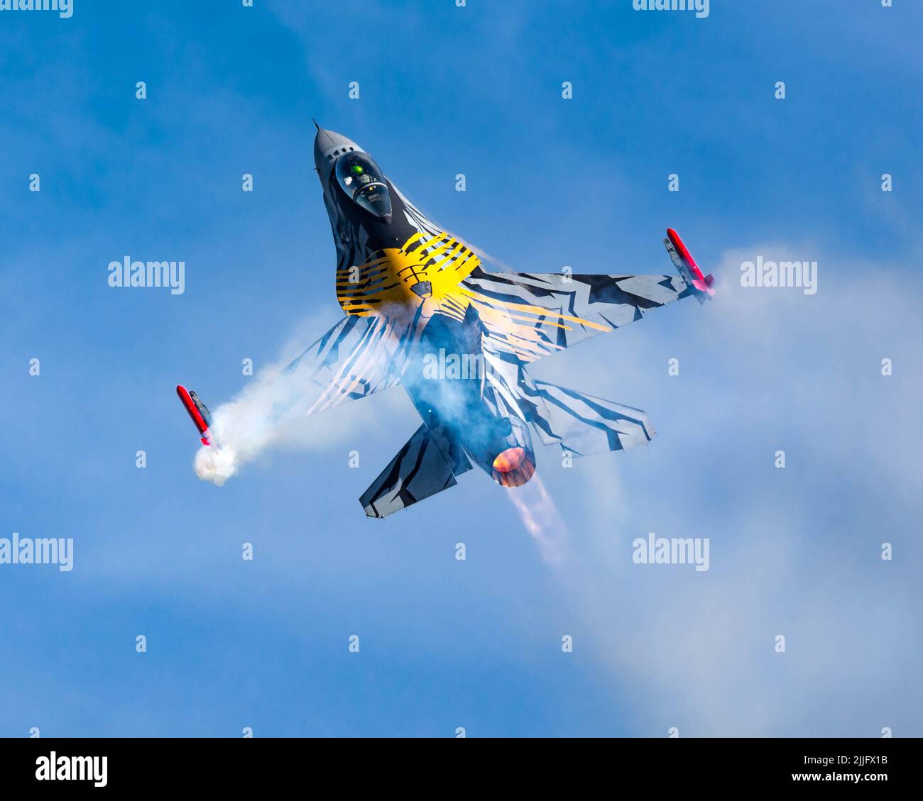 Belgian Air Force 31 Tiger Squadron F-16 Stock Photo - Alamy