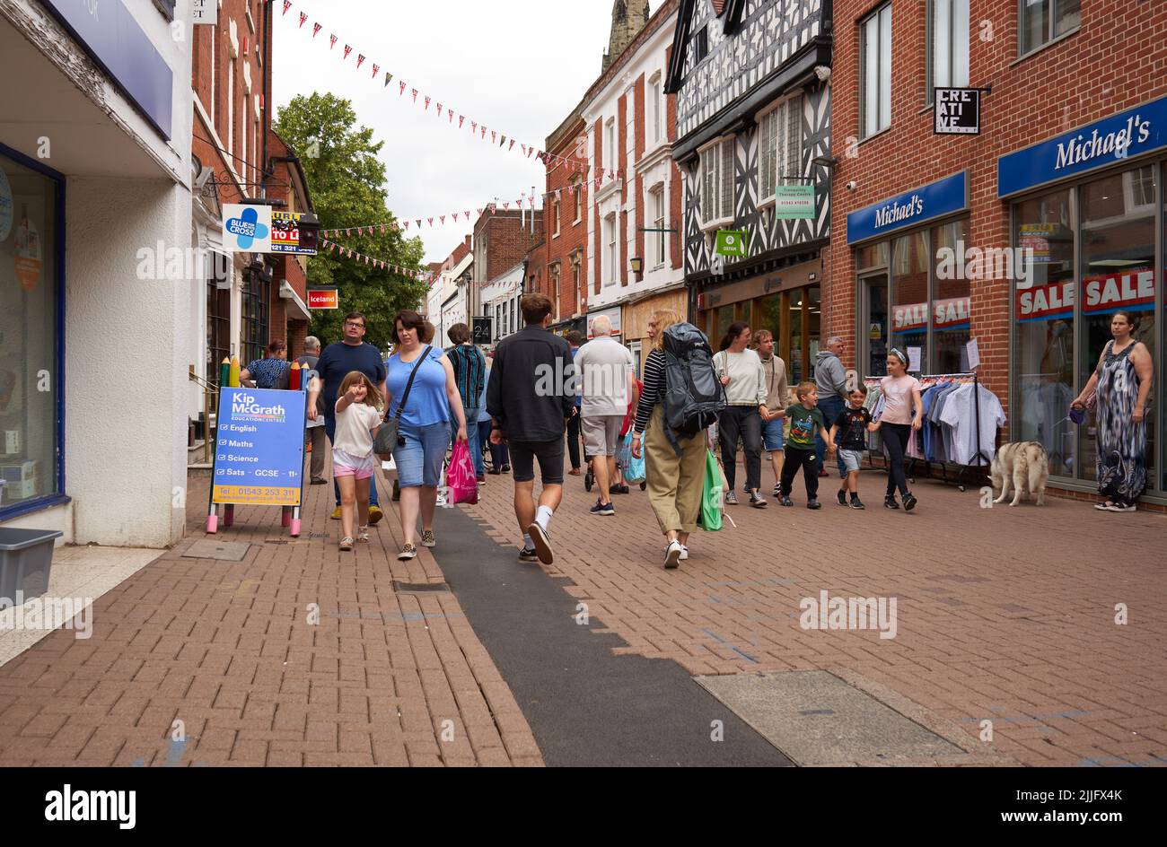 Lichfield high street hi-res stock photography and images - Alamy