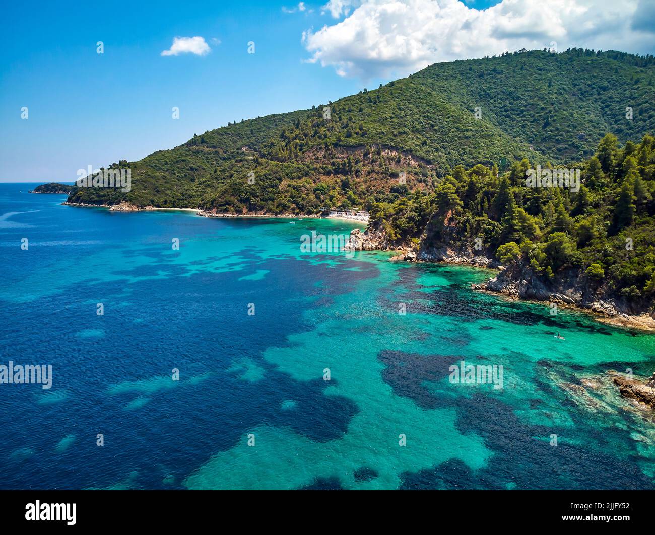 Beautiful Mediterranean coast line view Stock Photo - Alamy
