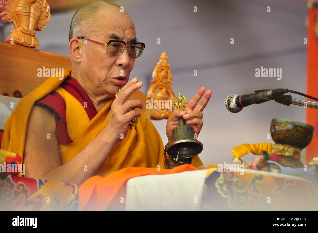 the 14th Dalai Lama of Tibet Stock Photo - Alamy
