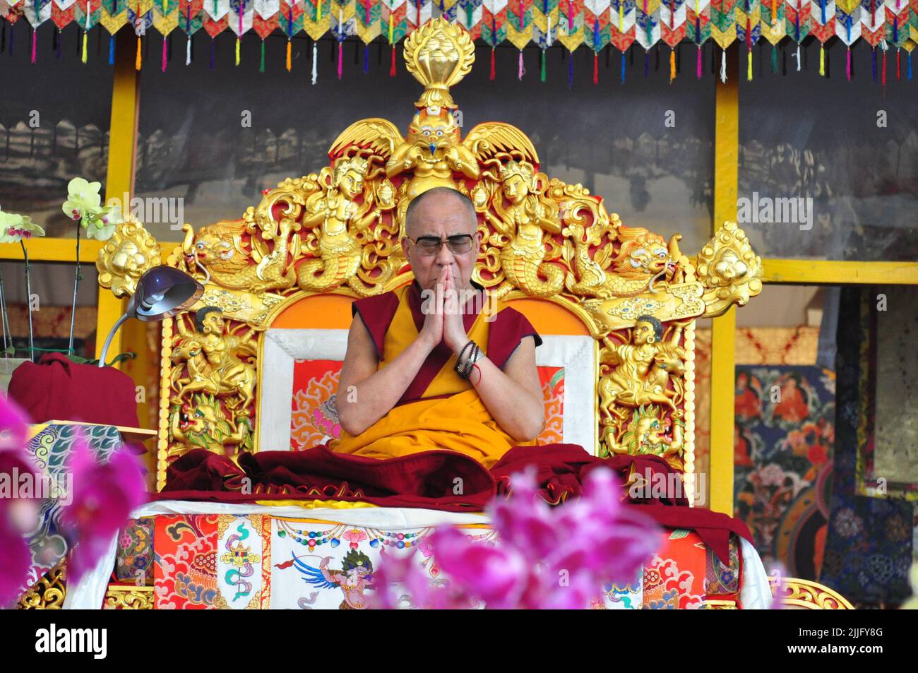 the 14th Dalai Lama of Tibet Stock Photo - Alamy