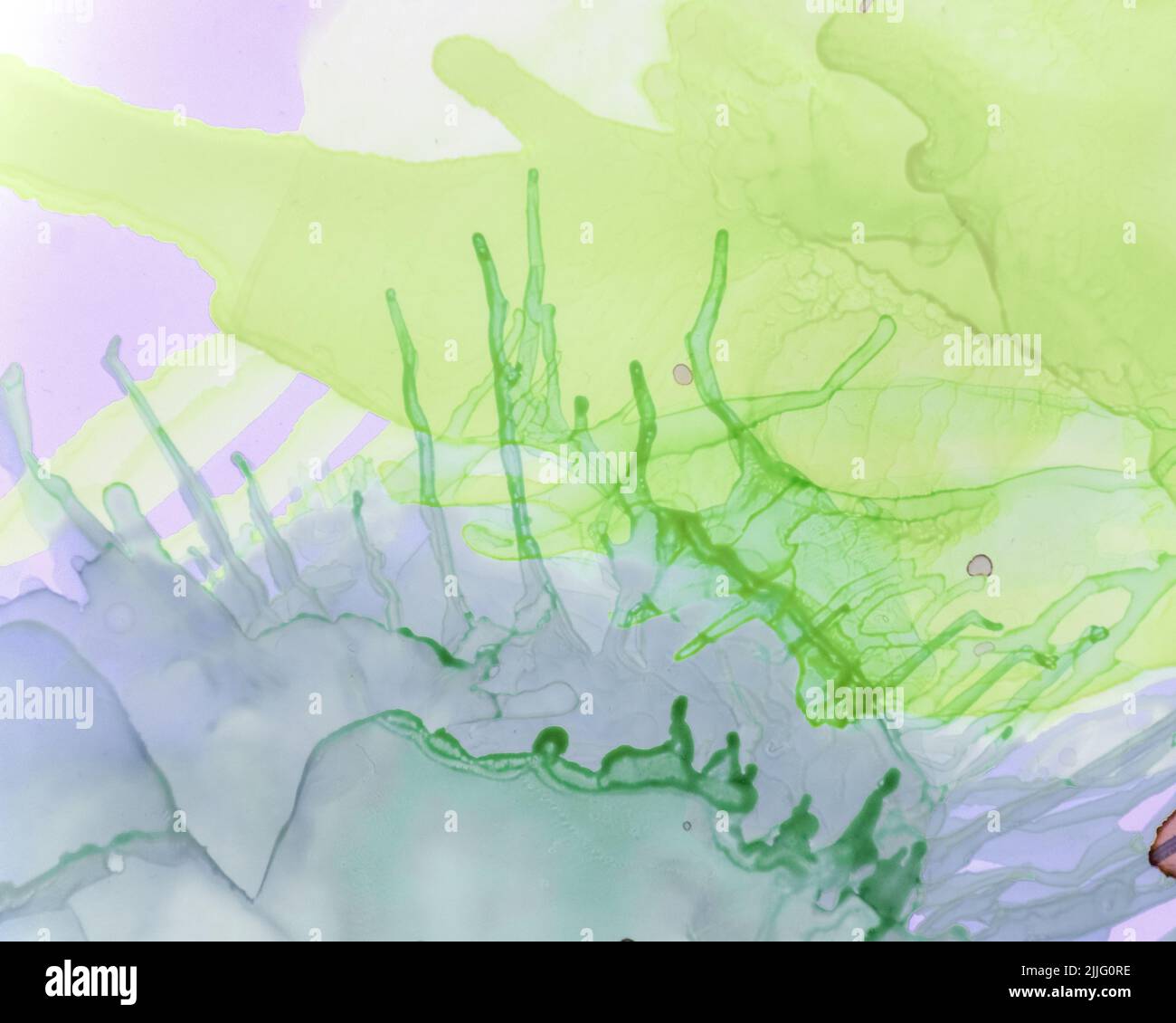 Ethereal Art Texture. Liquid Ink Wash Wallpaper. Lilac Modern Oil ...