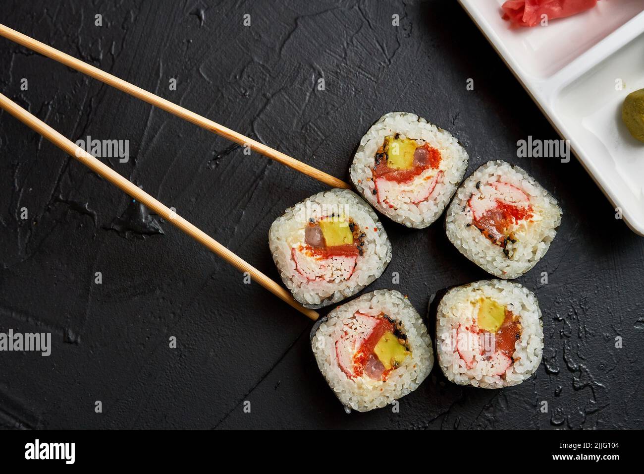 Closeup japanese sushi top hi-res stock photography and images - Alamy